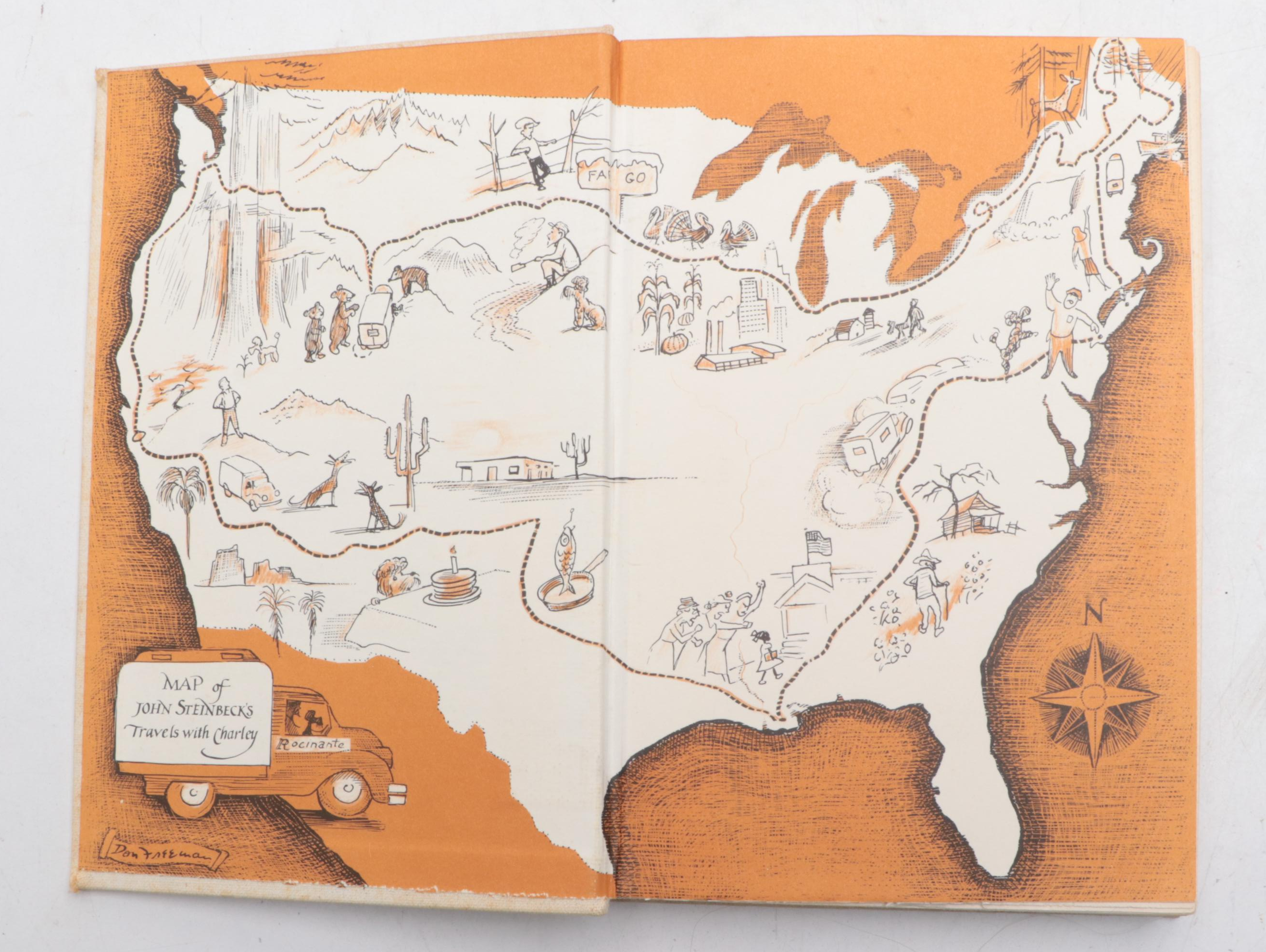 Book Club Edition "Travels with Charley" by John Steinbeck, 1962 | EBTH