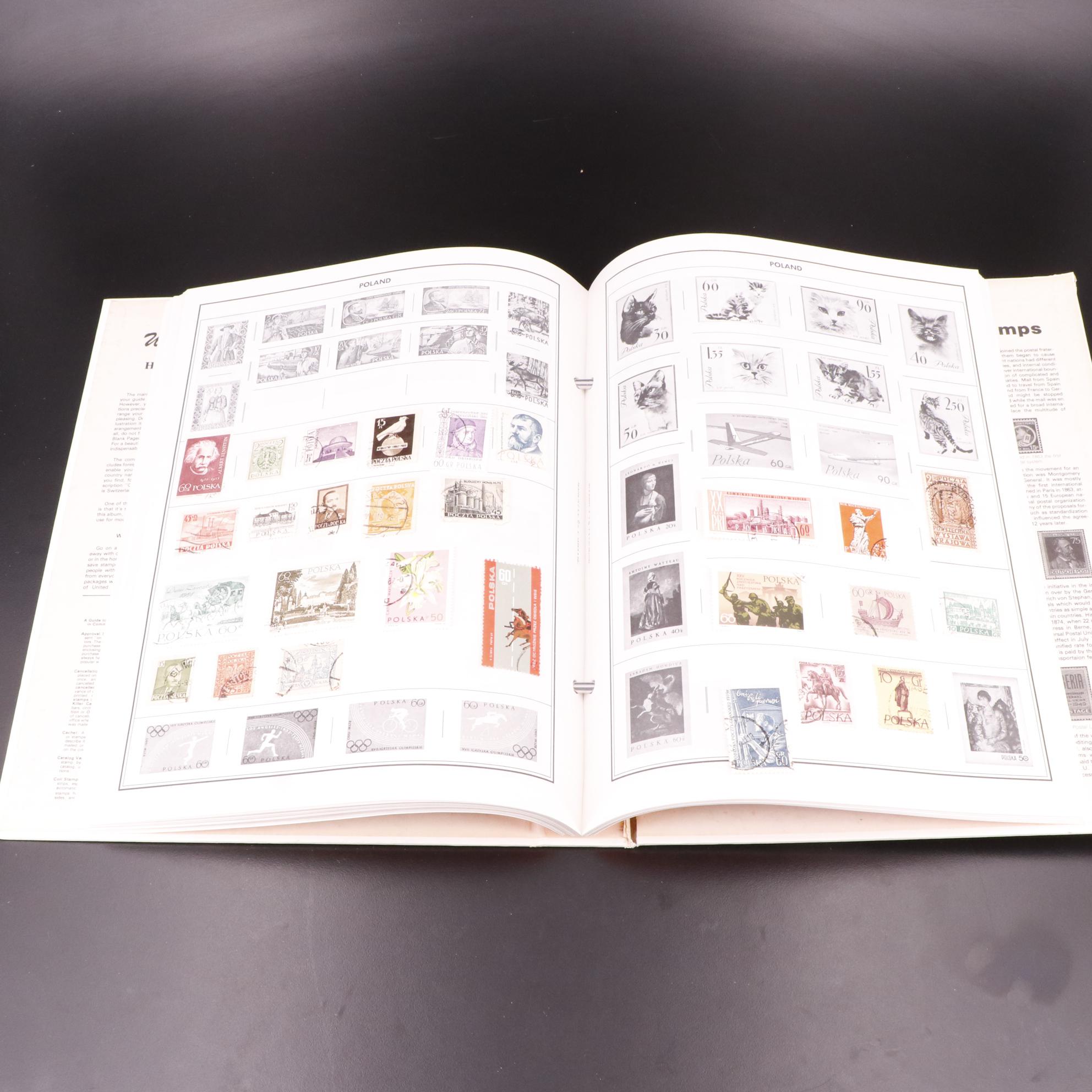 Three Vintage Postage Stamp Albums and Vintage Foreign Currency | EBTH