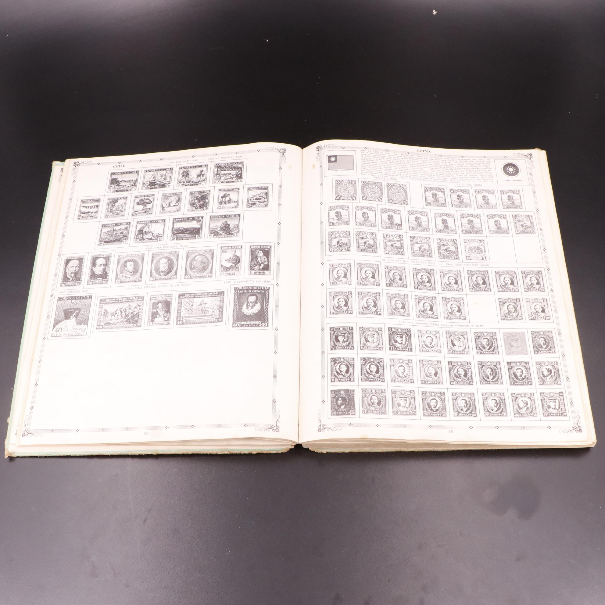 Three Vintage Postage Stamp Albums and Vintage Foreign Currency | EBTH
