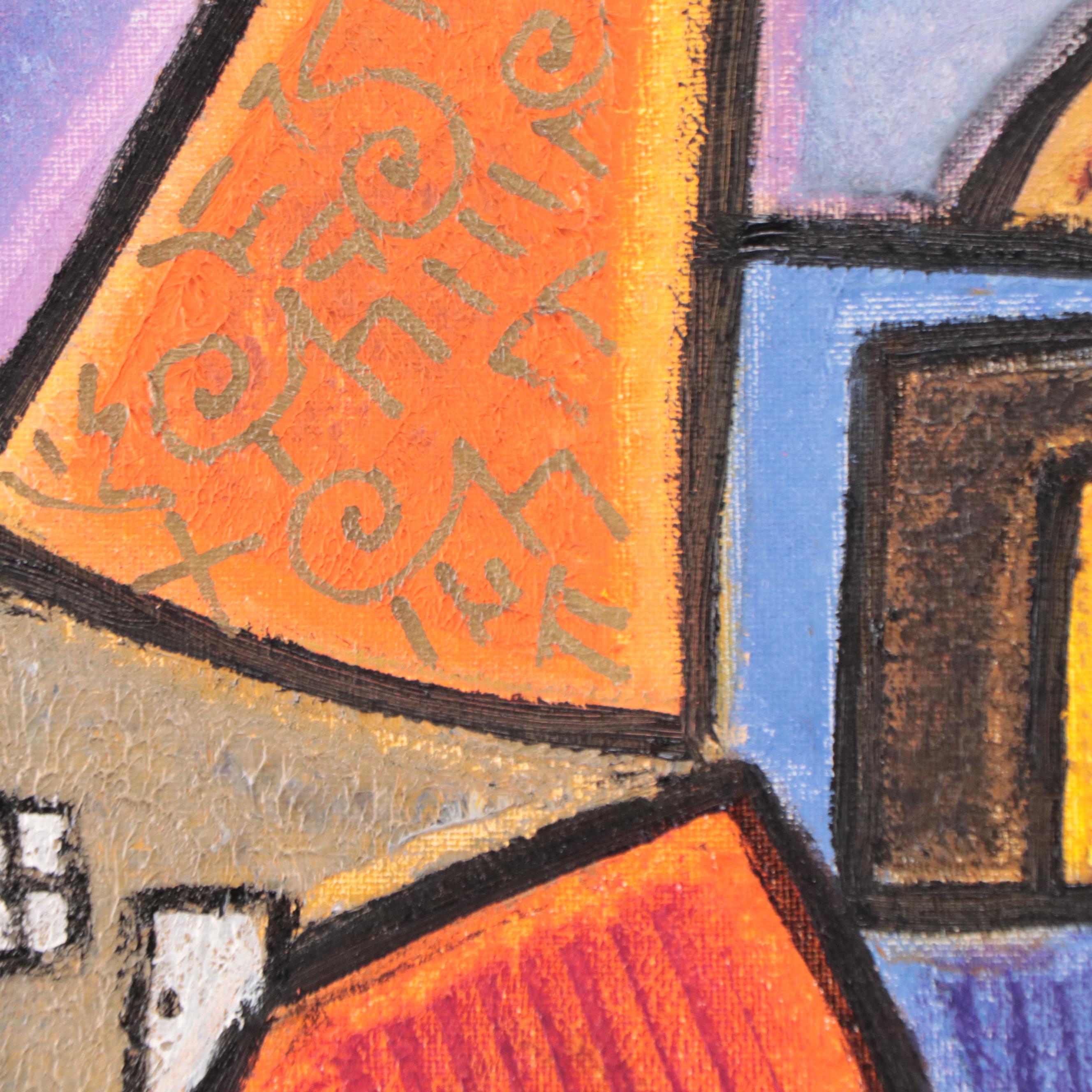 Lanre Buraimoh Oil Painting "City in a Glance," 2022 | EBTH