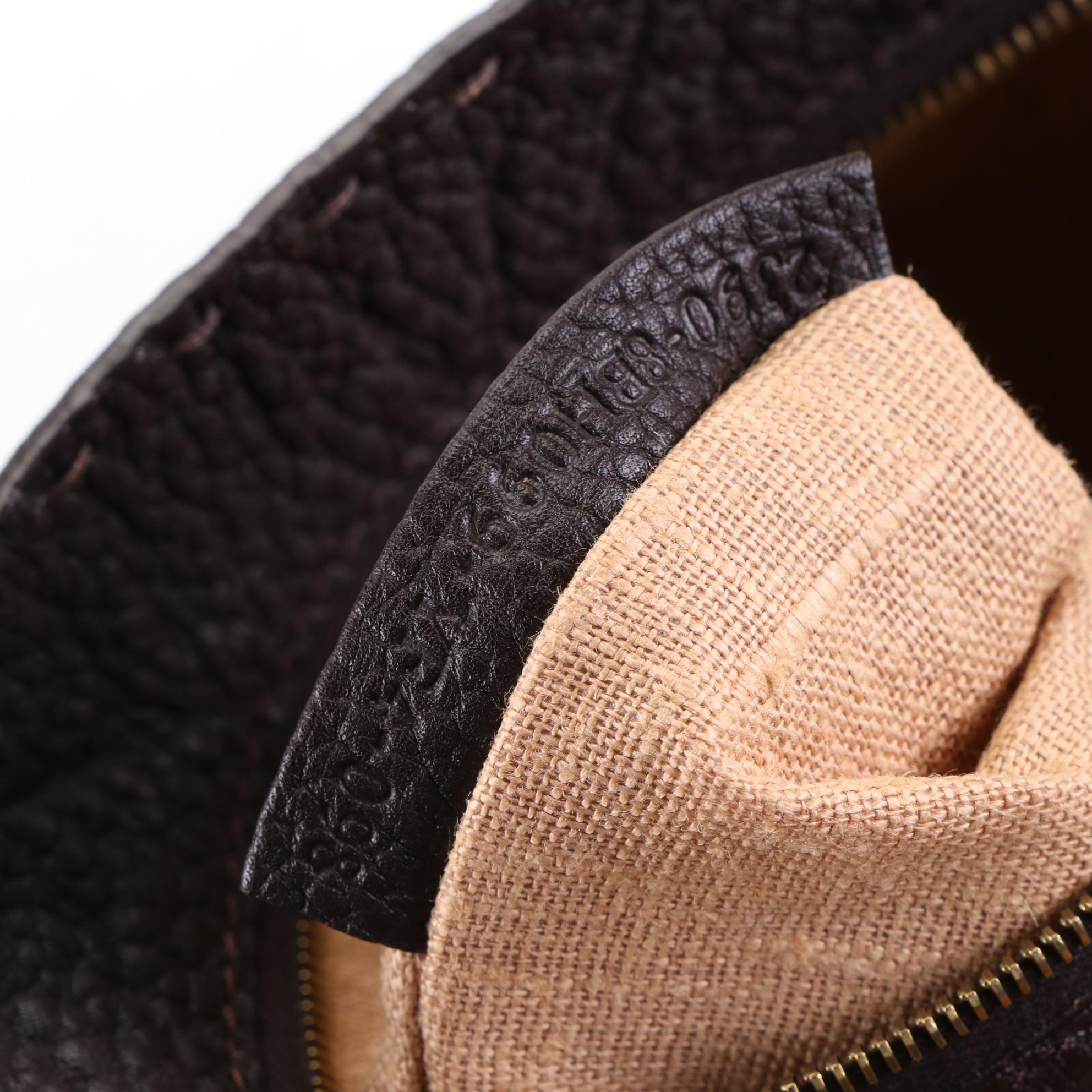 Fendi Selleria Tote Bag in Pebble Grain Textured Leather with Running ...