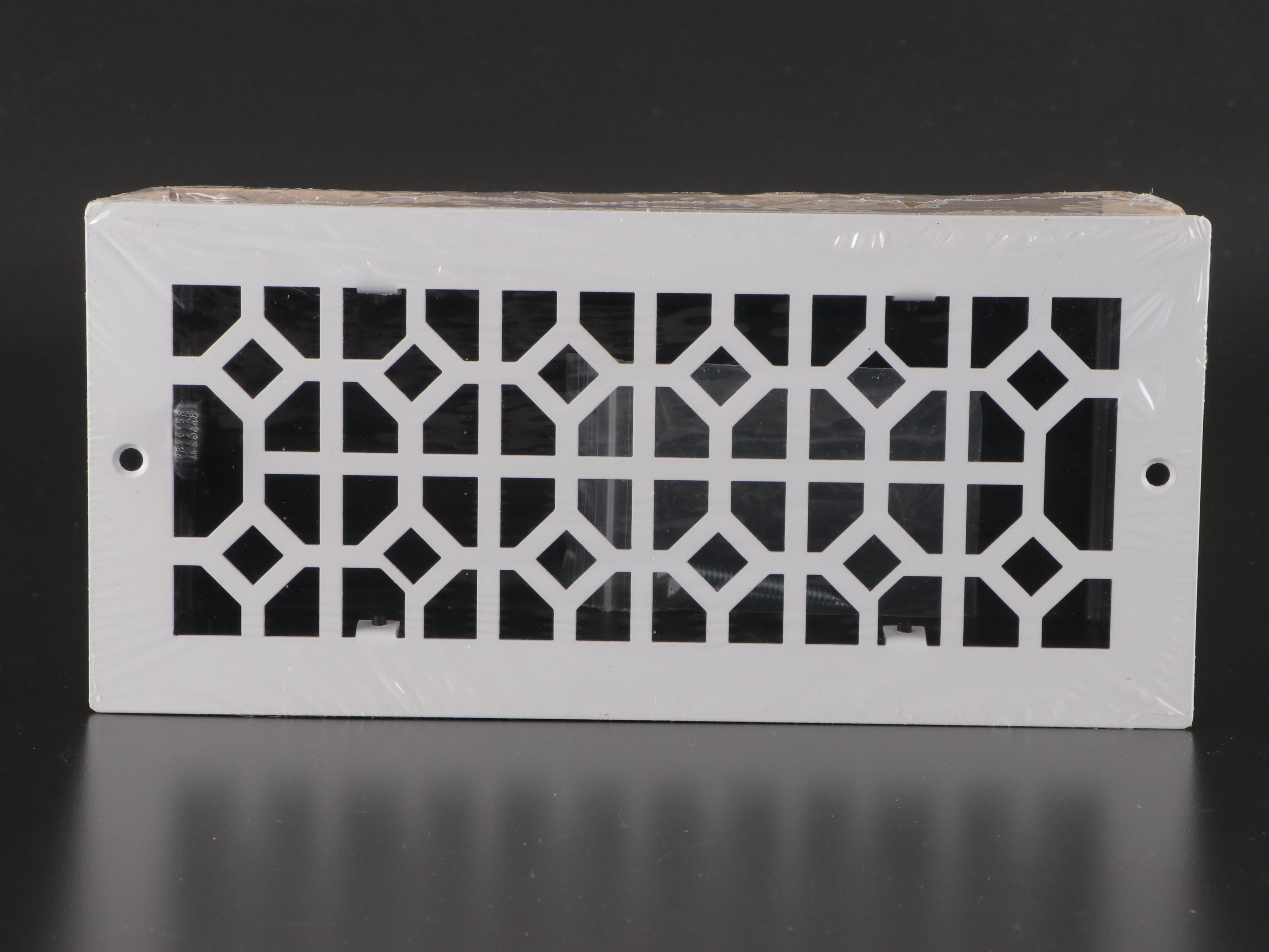 White Finish Steel Wall and Floor Air Registers | EBTH