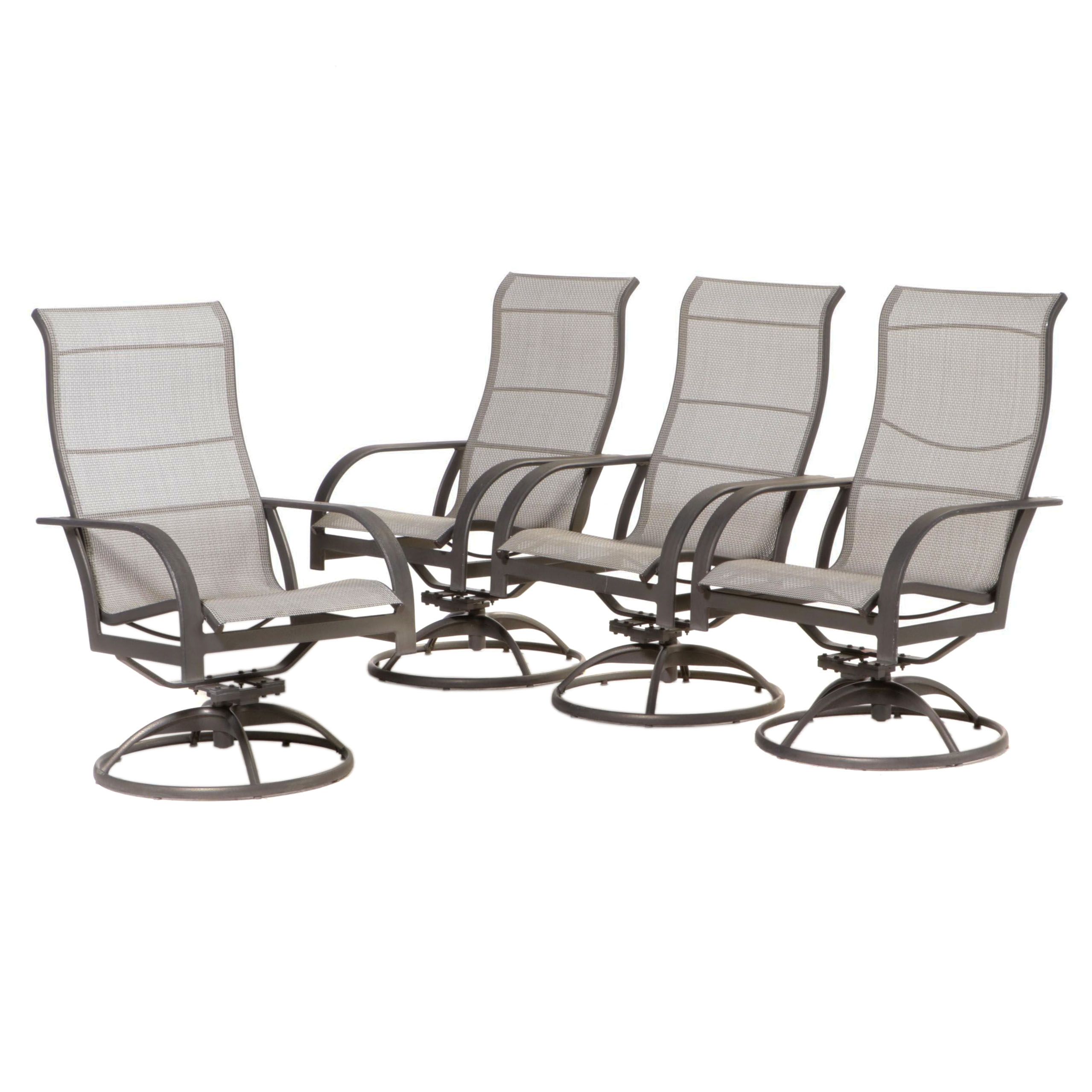 Four Winston Powder-Coated Aluminum Patio Swivel-Rockers | EBTH