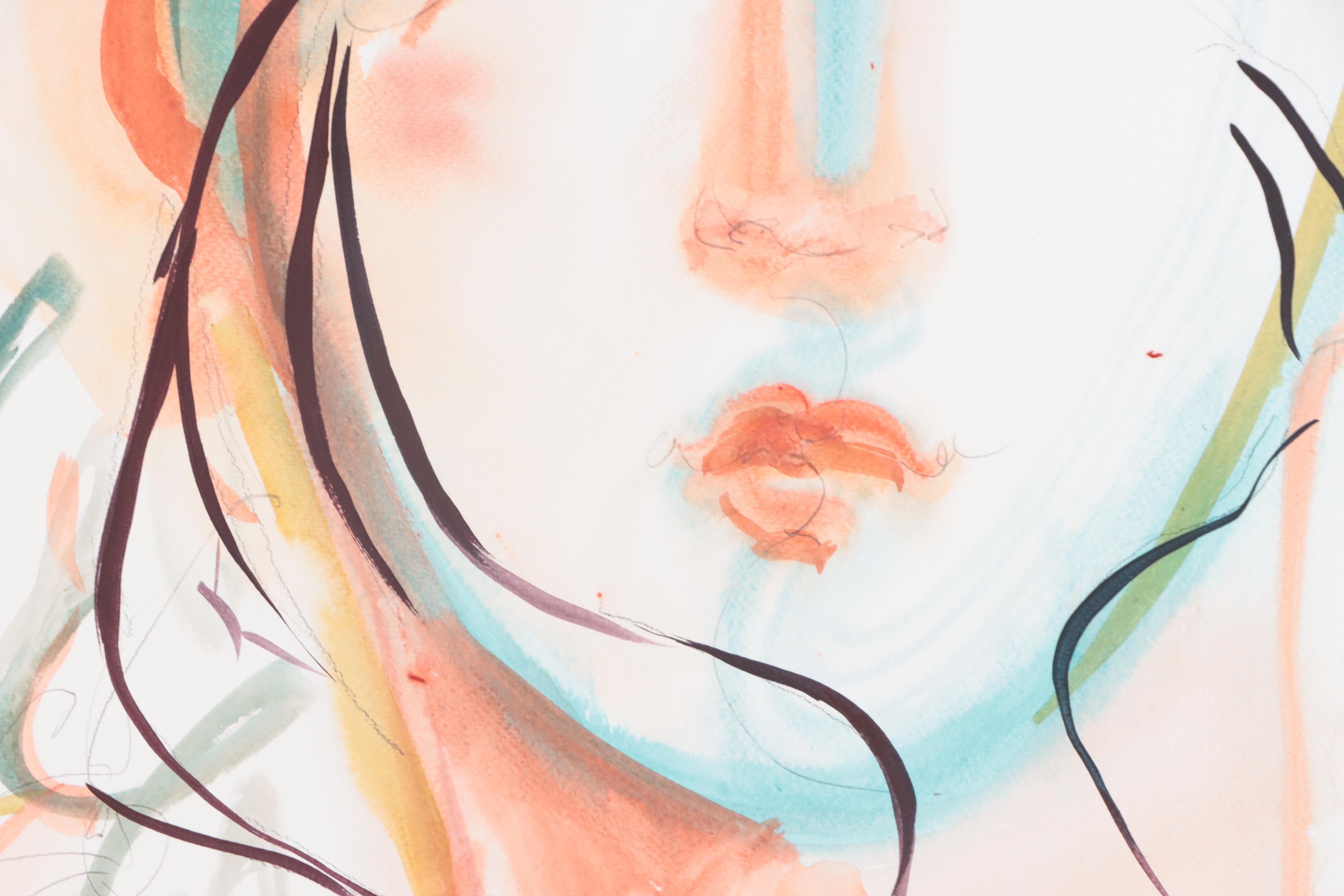 Dan Sabau Watercolor Painting "Watching the Rain," 2023 | EBTH