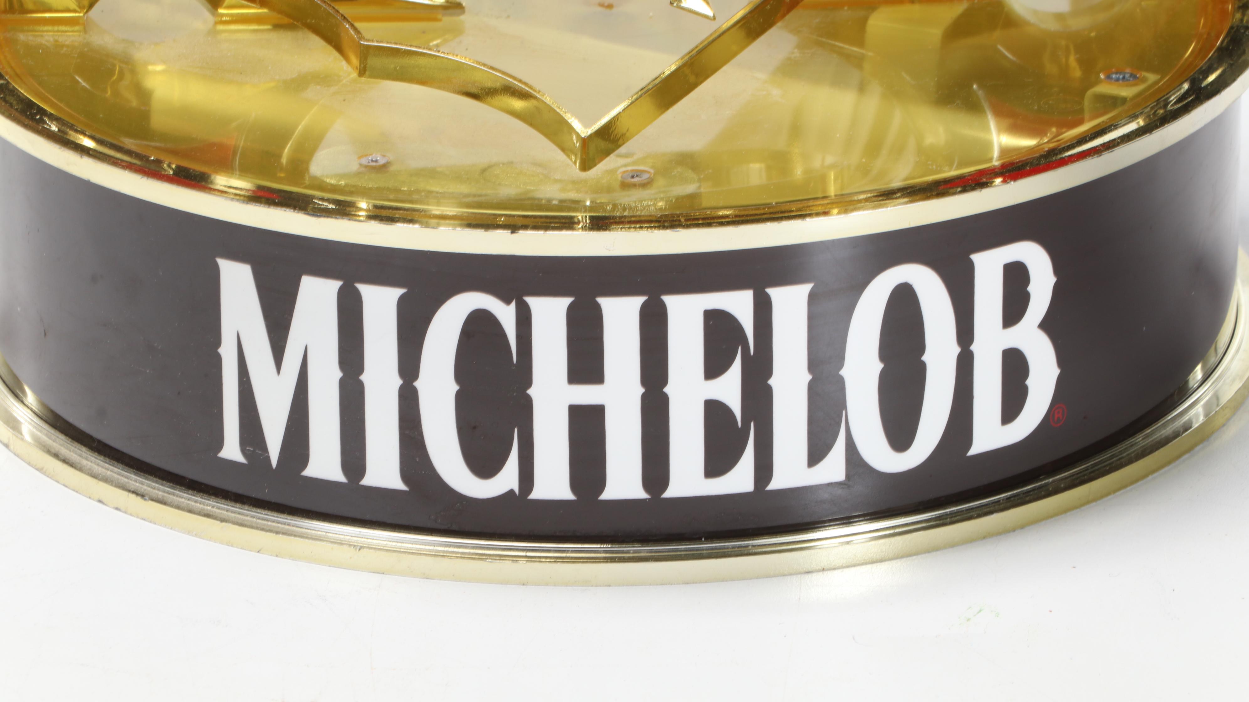 Anheuser-Busch Michelob Ultra Rotating Eagle Bar Ceiling Lamp, Late ...