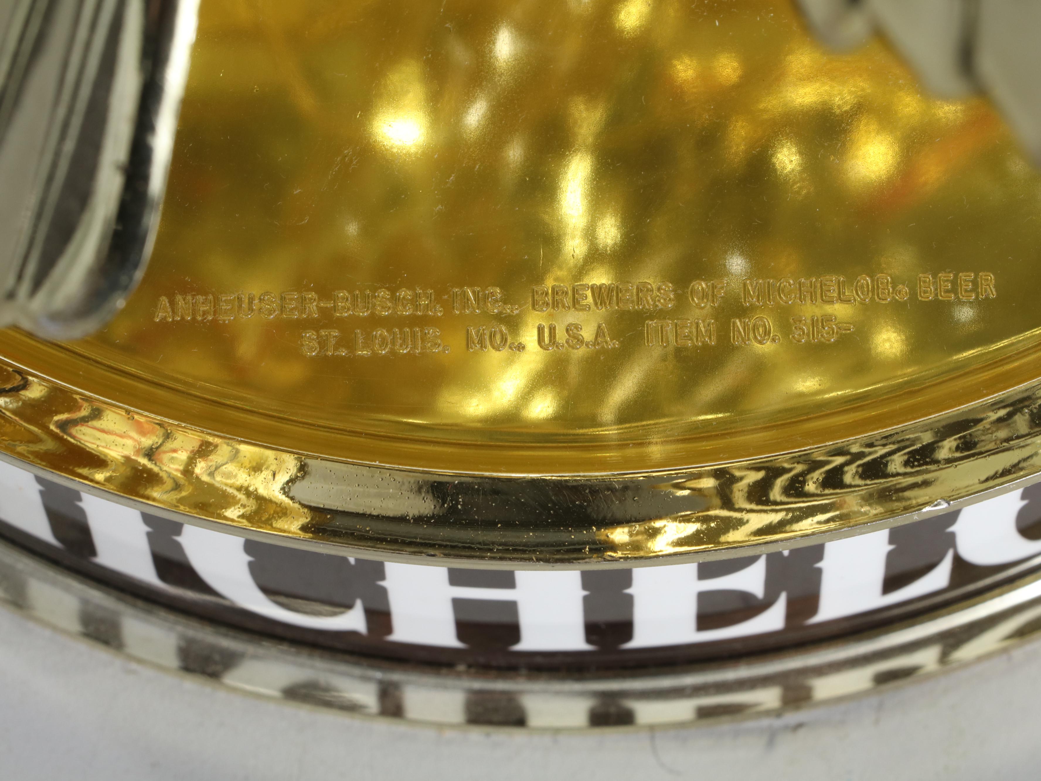 Anheuser-Busch Michelob Ultra Rotating Eagle Bar Ceiling Lamp, Late ...