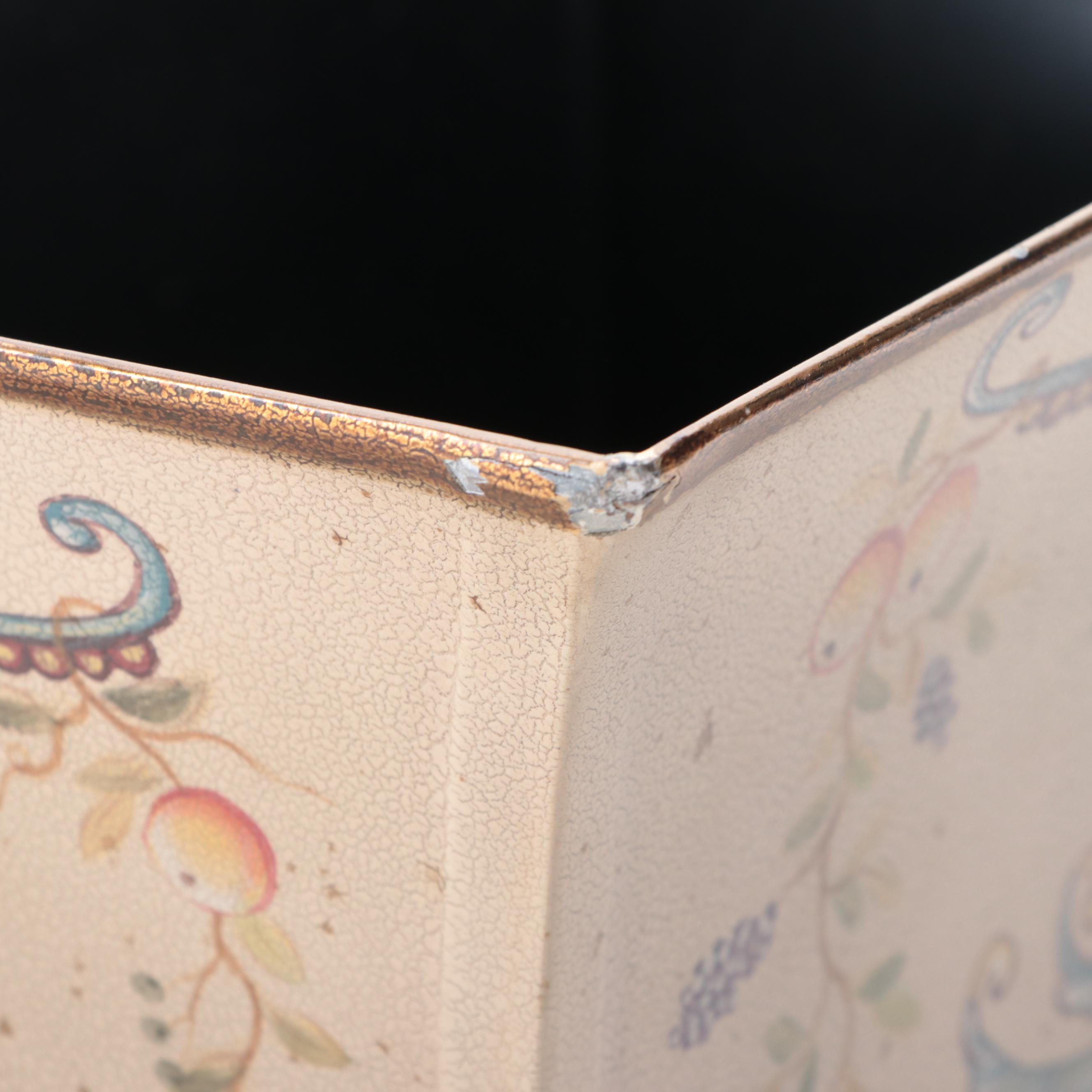 Rococo Style Toleware Brass Lions Head Handled and Paw Footed Planter ...