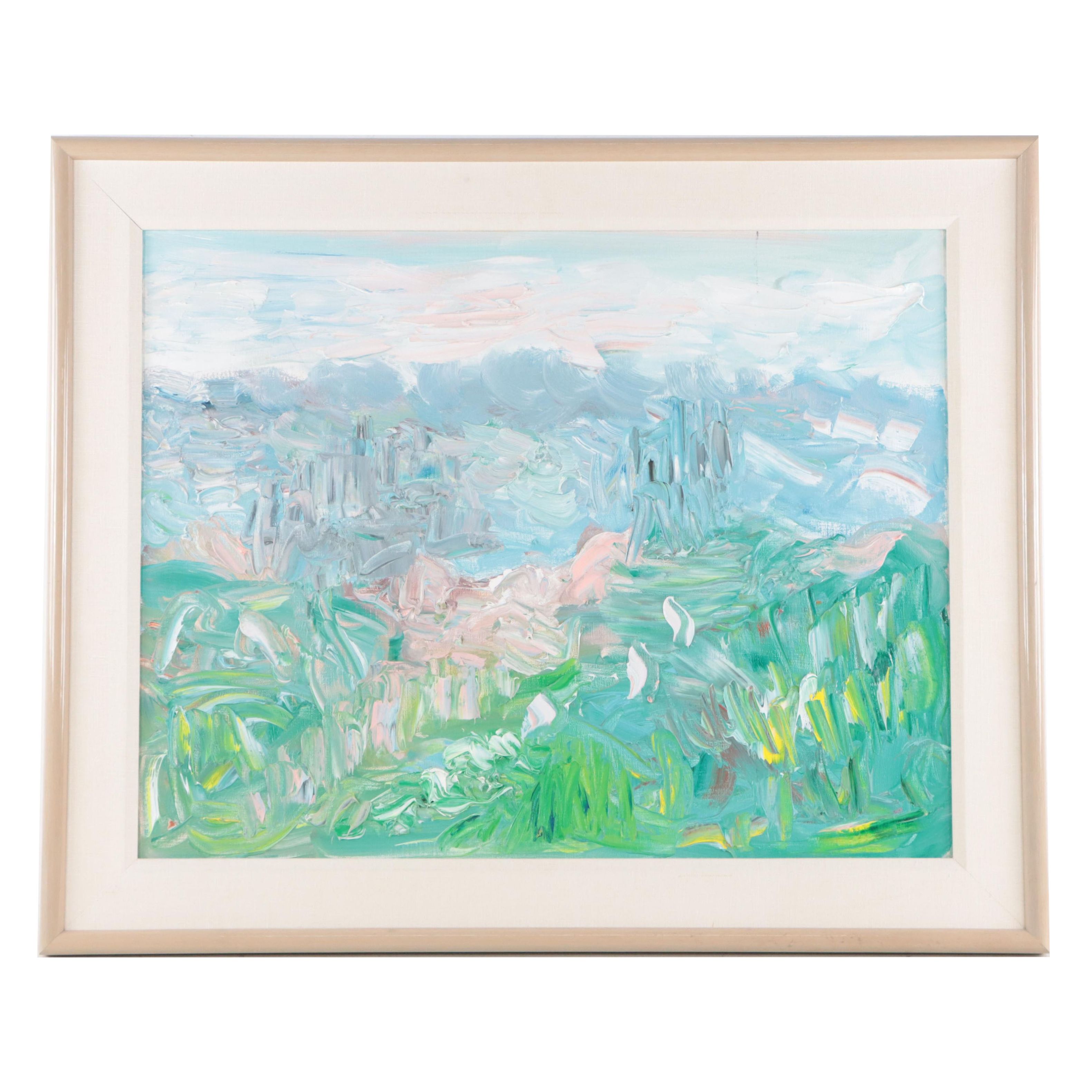 Mary Bray Abstract Acrylic Painting, 2021 | EBTH