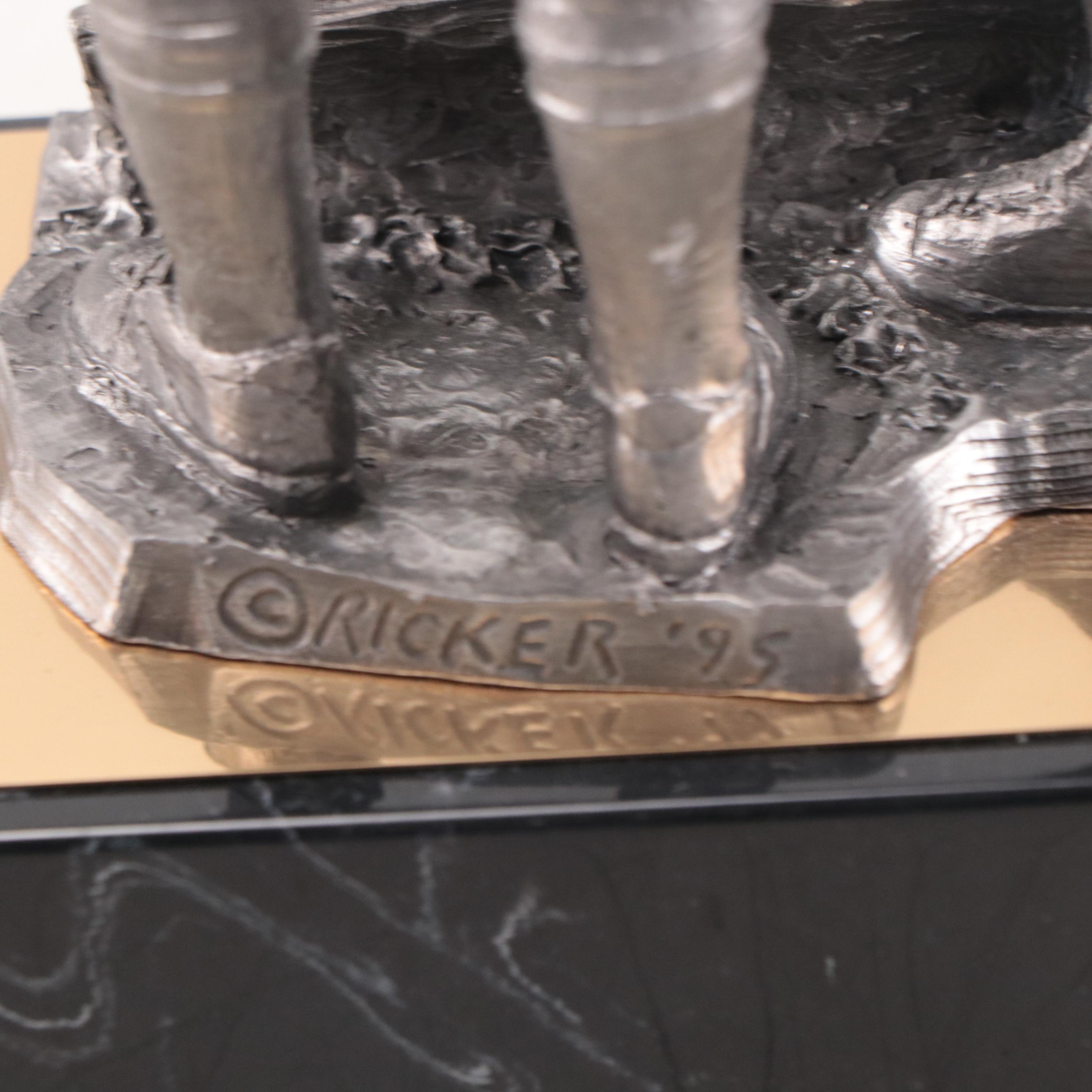 Roger Staubach Signed "The Legend Lives" Pewter Sculpture by Michael ...