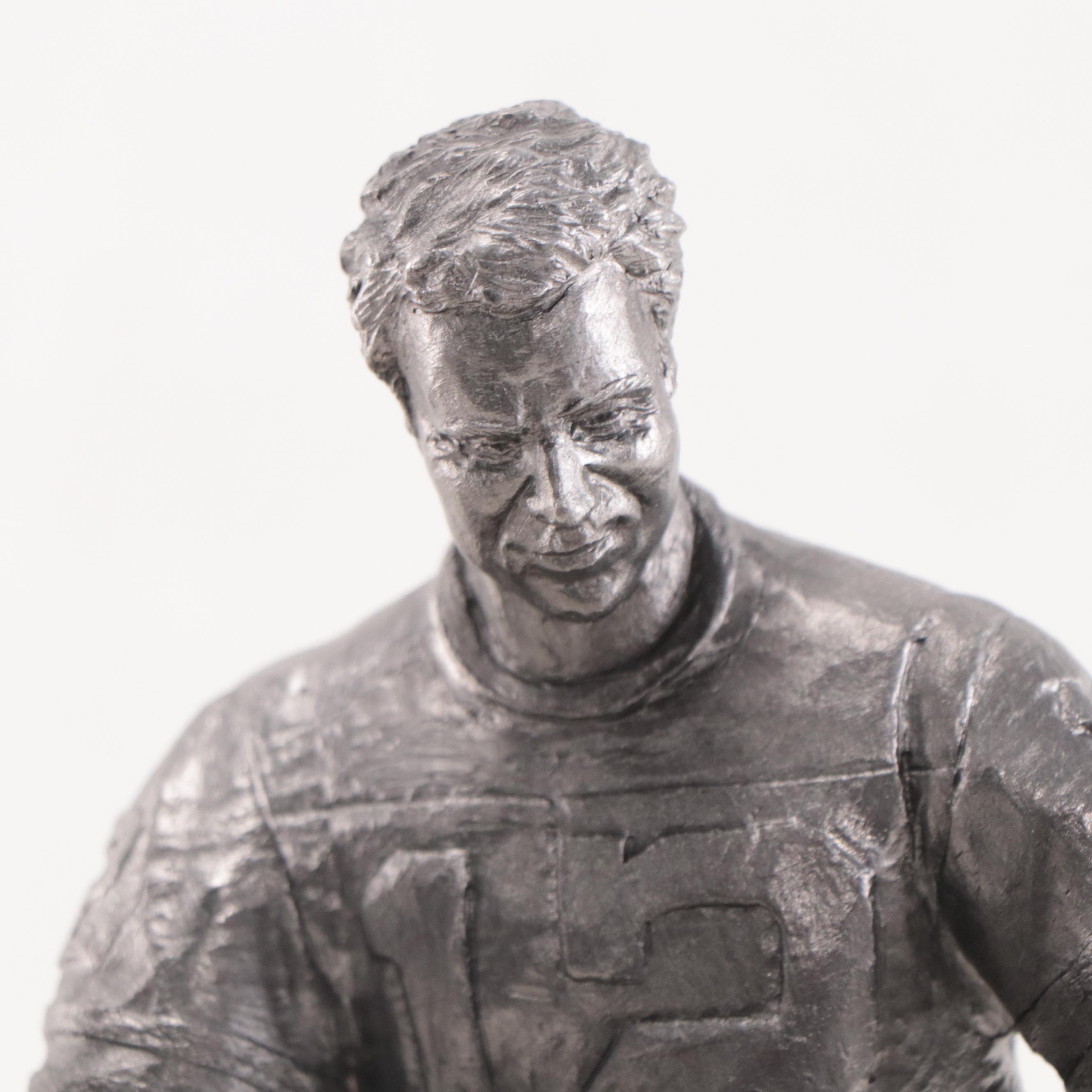 Roger Staubach Signed "The Legend Lives" Pewter Sculpture by Michael ...