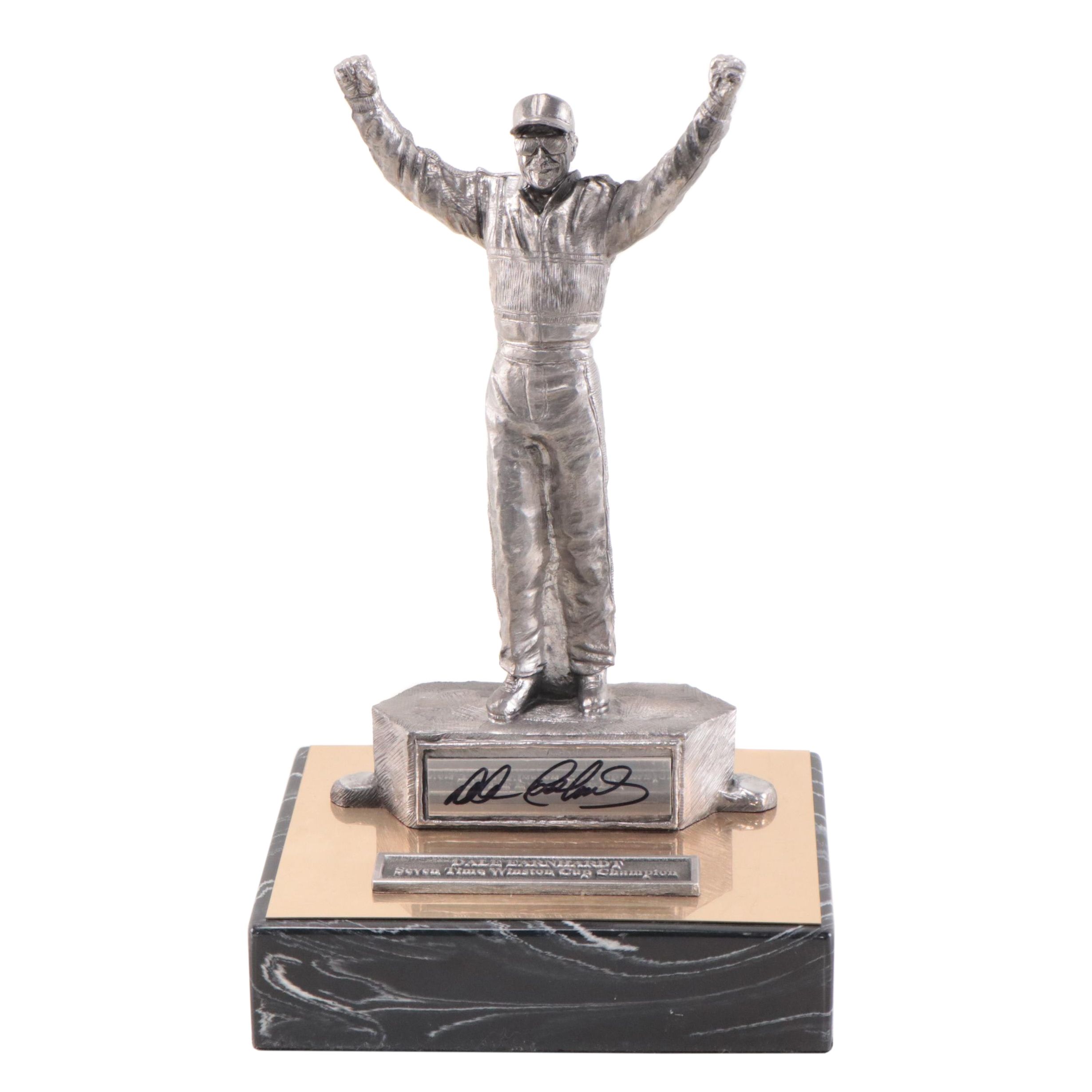 Dale Earnhardt Signed Pewter Sculpture by Michael Ricker, 2000 | EBTH