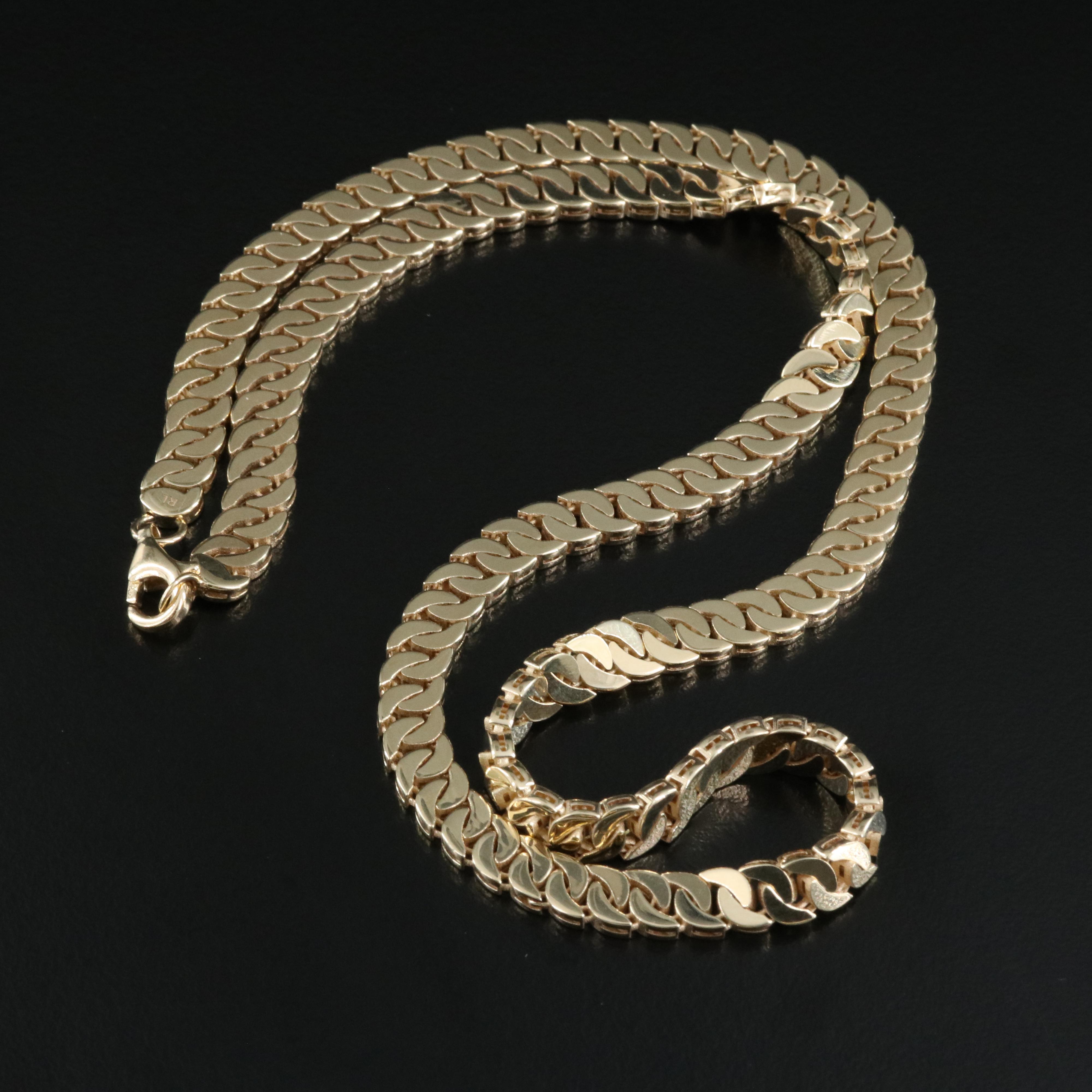 14K Fancy Link Chain | EBTH