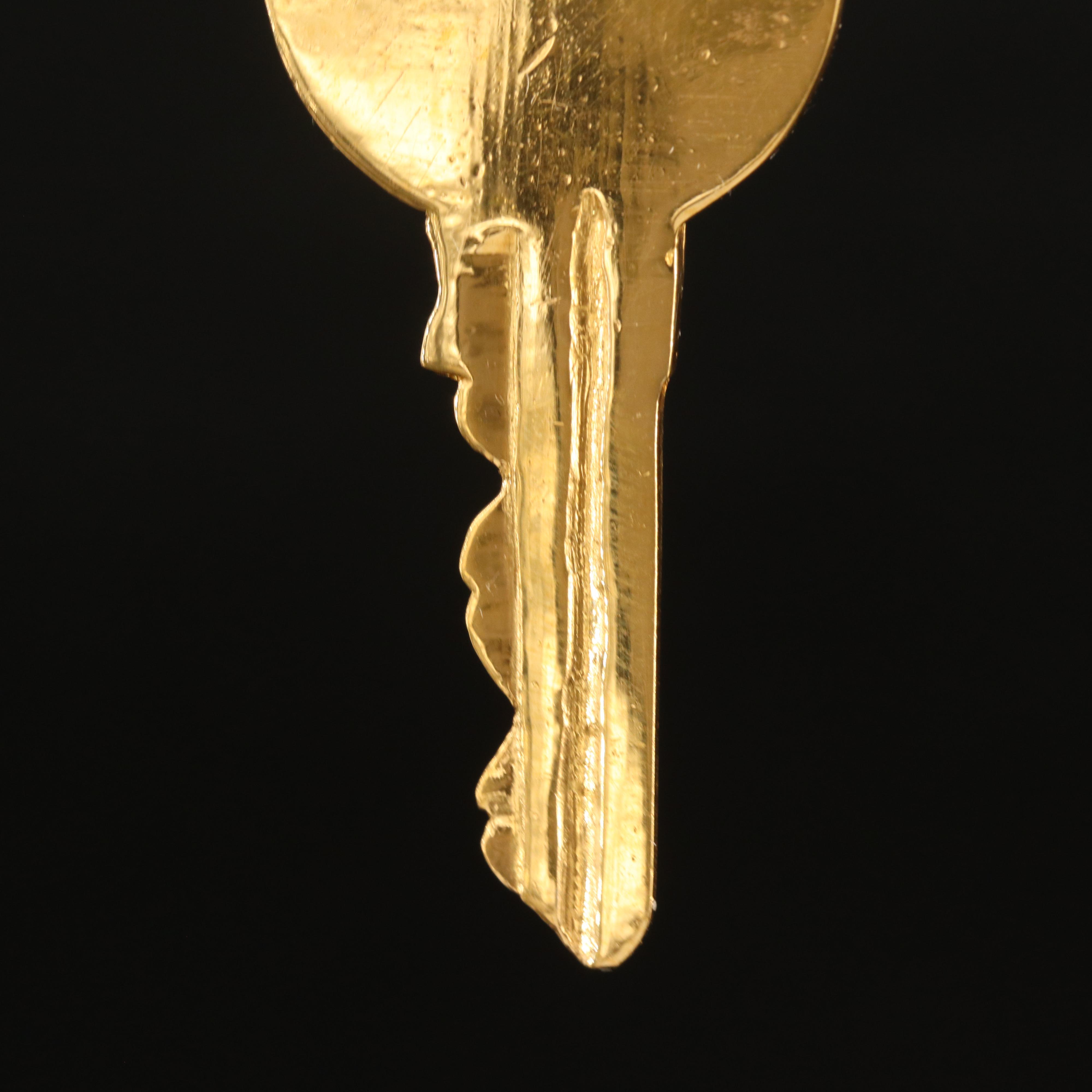 Chinese 24K Key Pendant | EBTH