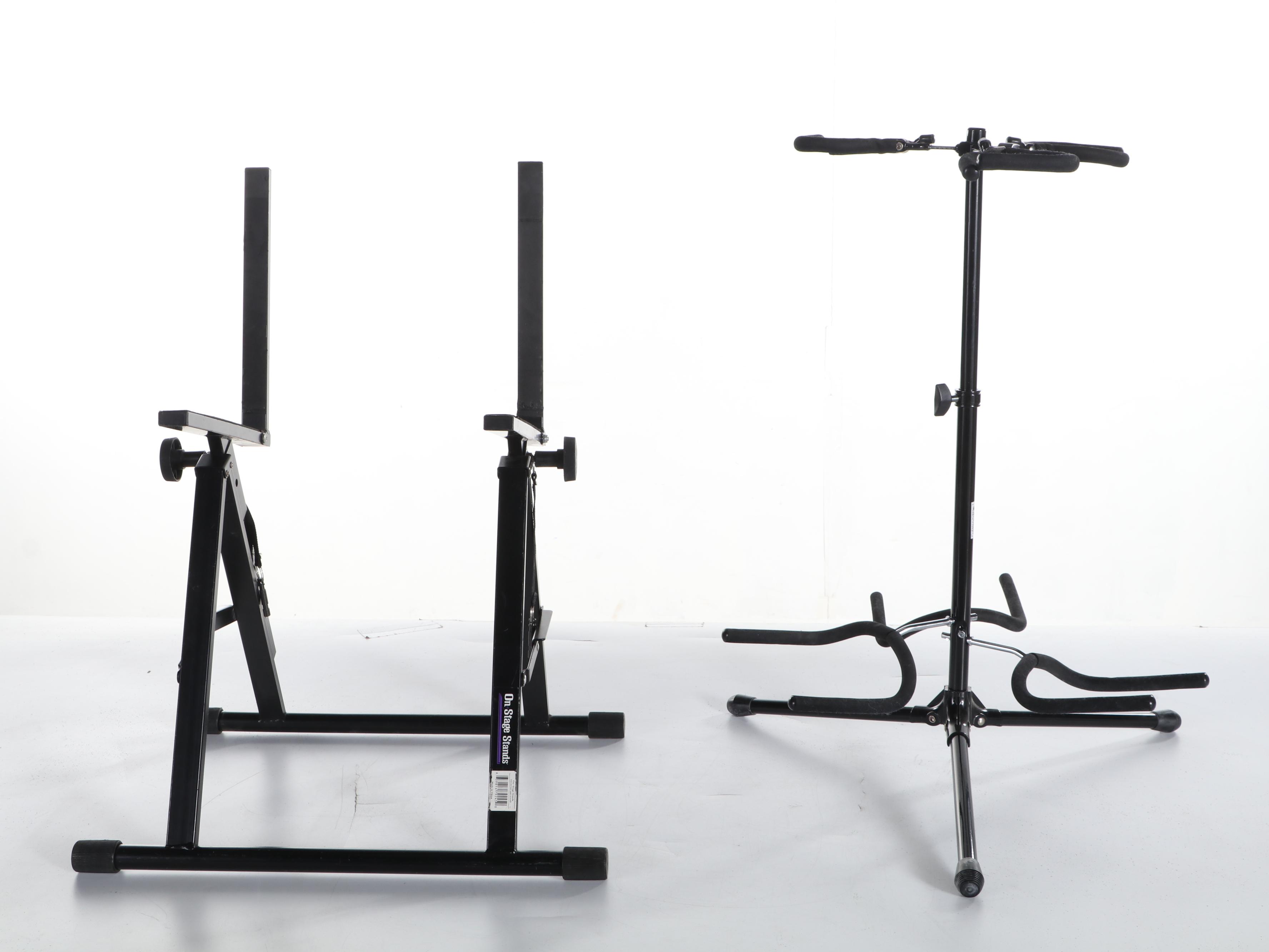 On Stage Stands Folding Amp and Guitar Stands with Groove Pak Stand | EBTH