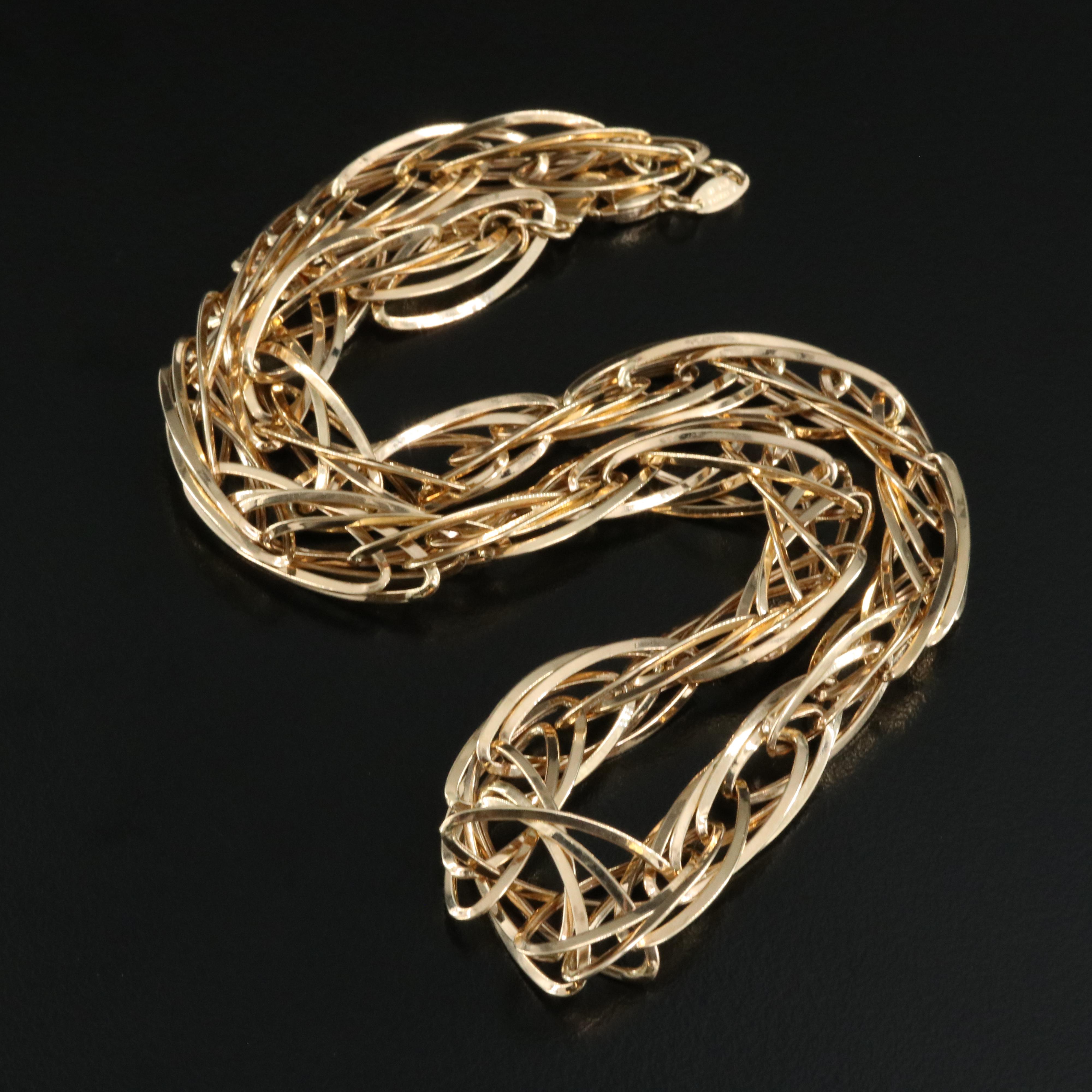 14K Fancy Link Chain | EBTH