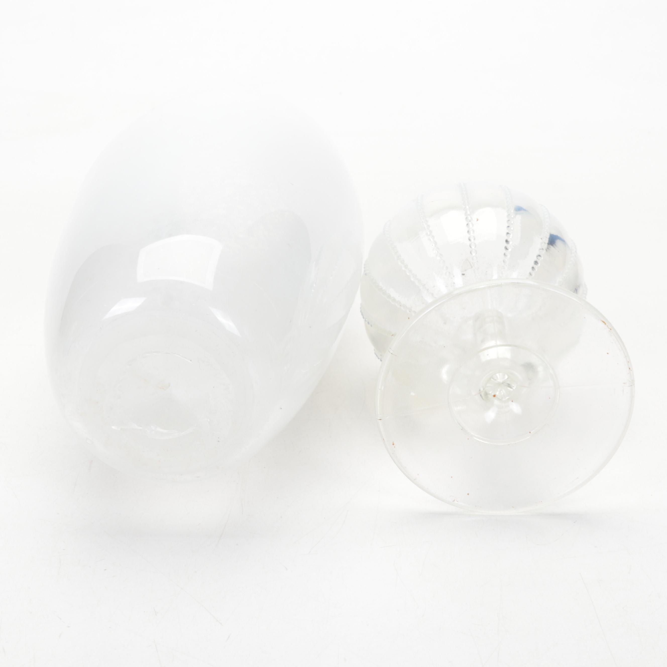 Fenton Blue Bird and Other Art Glass Figurines with Artist Signed Vase ...