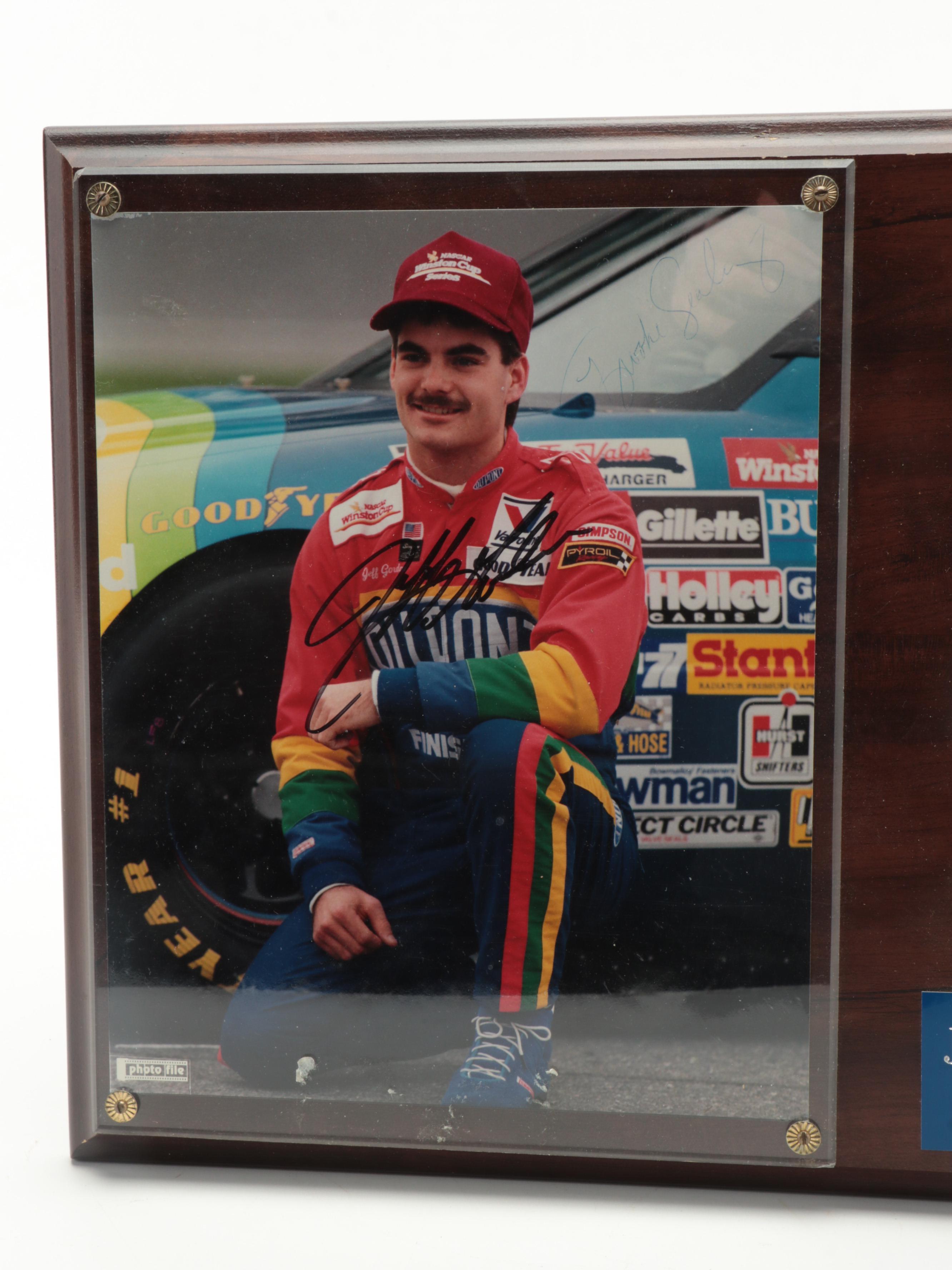 Jeff Gordon and Ex-Wife Jennifer Brooke Sealey Signed NASCAR Giclée in ...