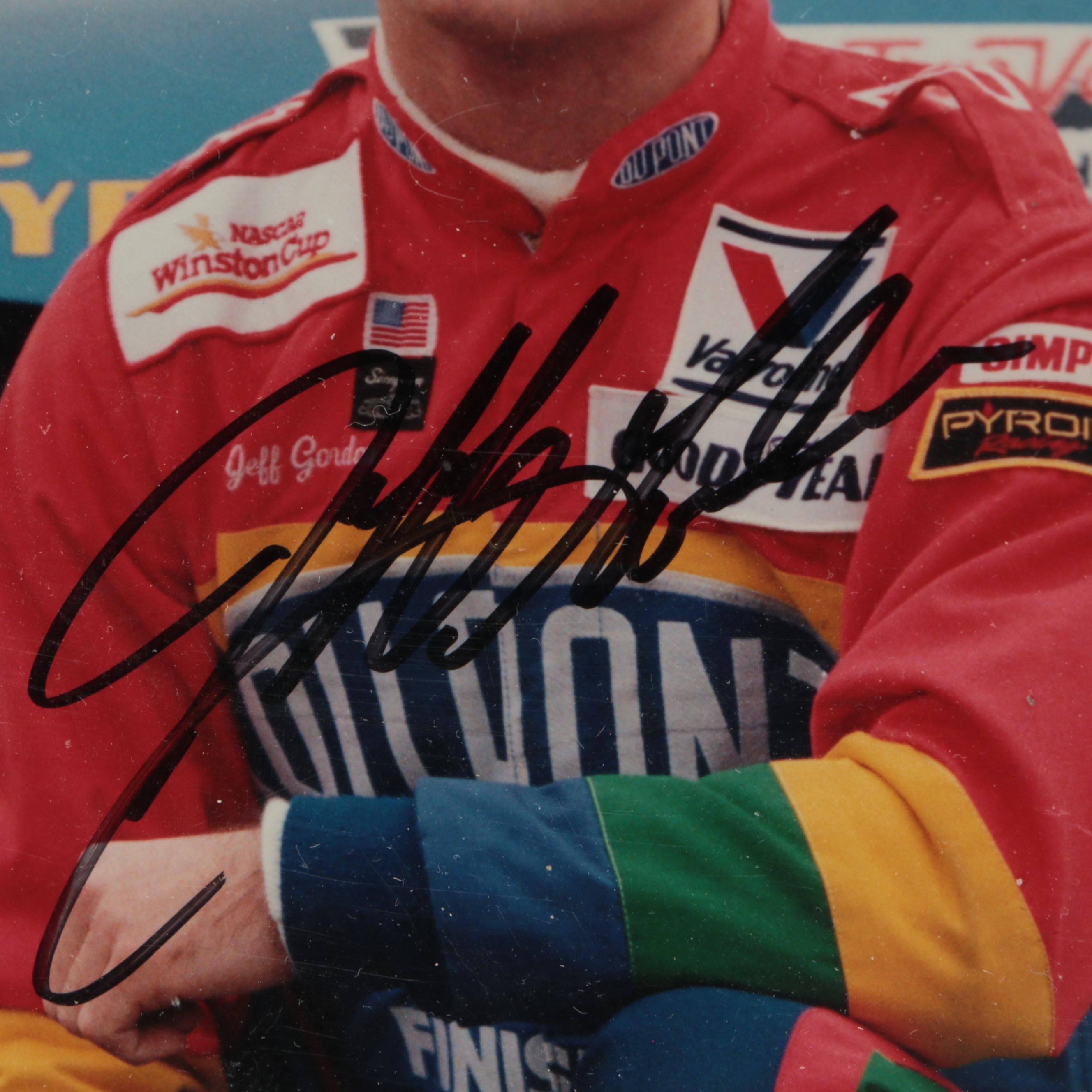Jeff Gordon and Ex-Wife Jennifer Brooke Sealey Signed NASCAR Giclée in ...