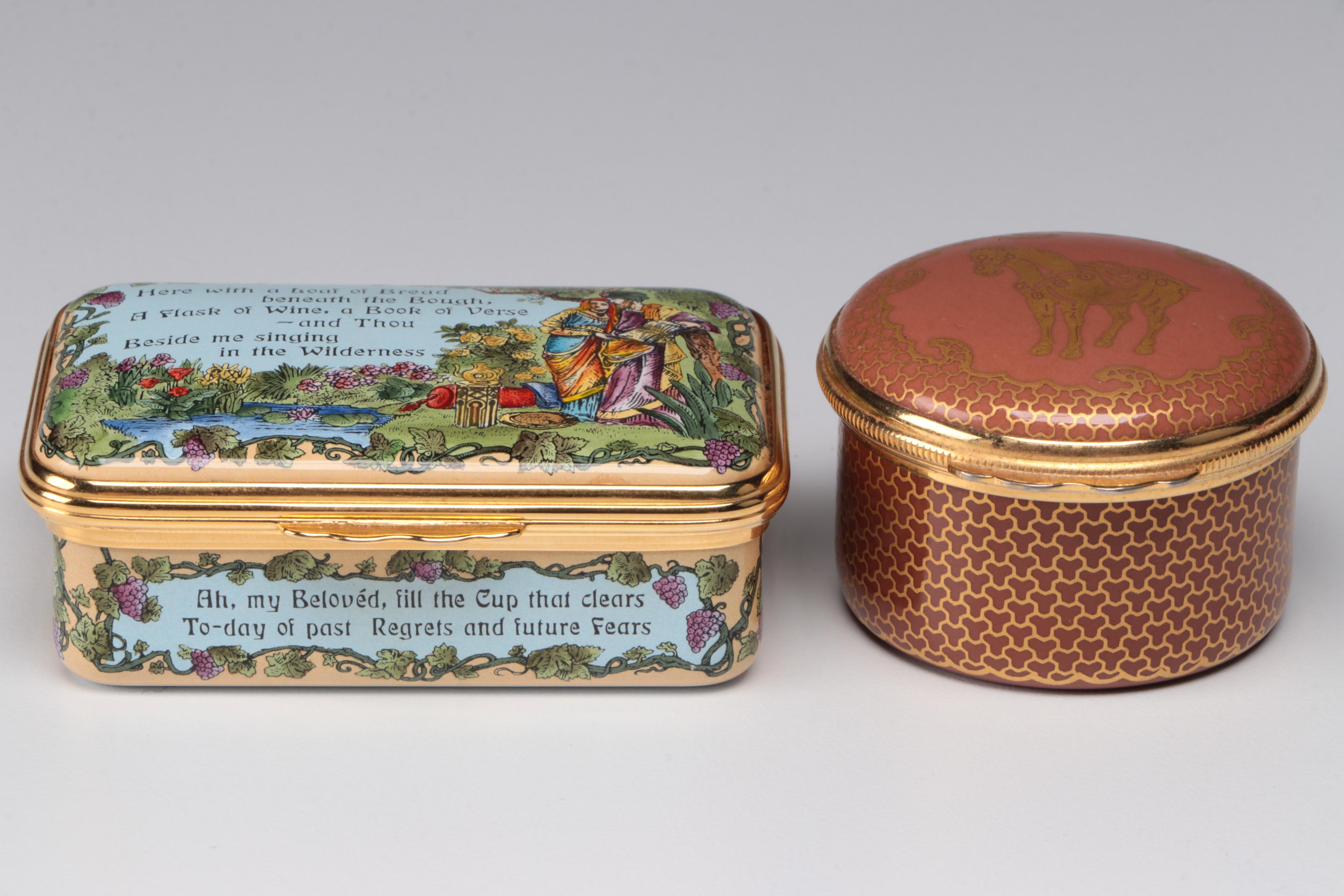 Hand-Painted Limoges Boxes with Halcyon Days and Mary McLaughlin Enamel Boxes | EBTH