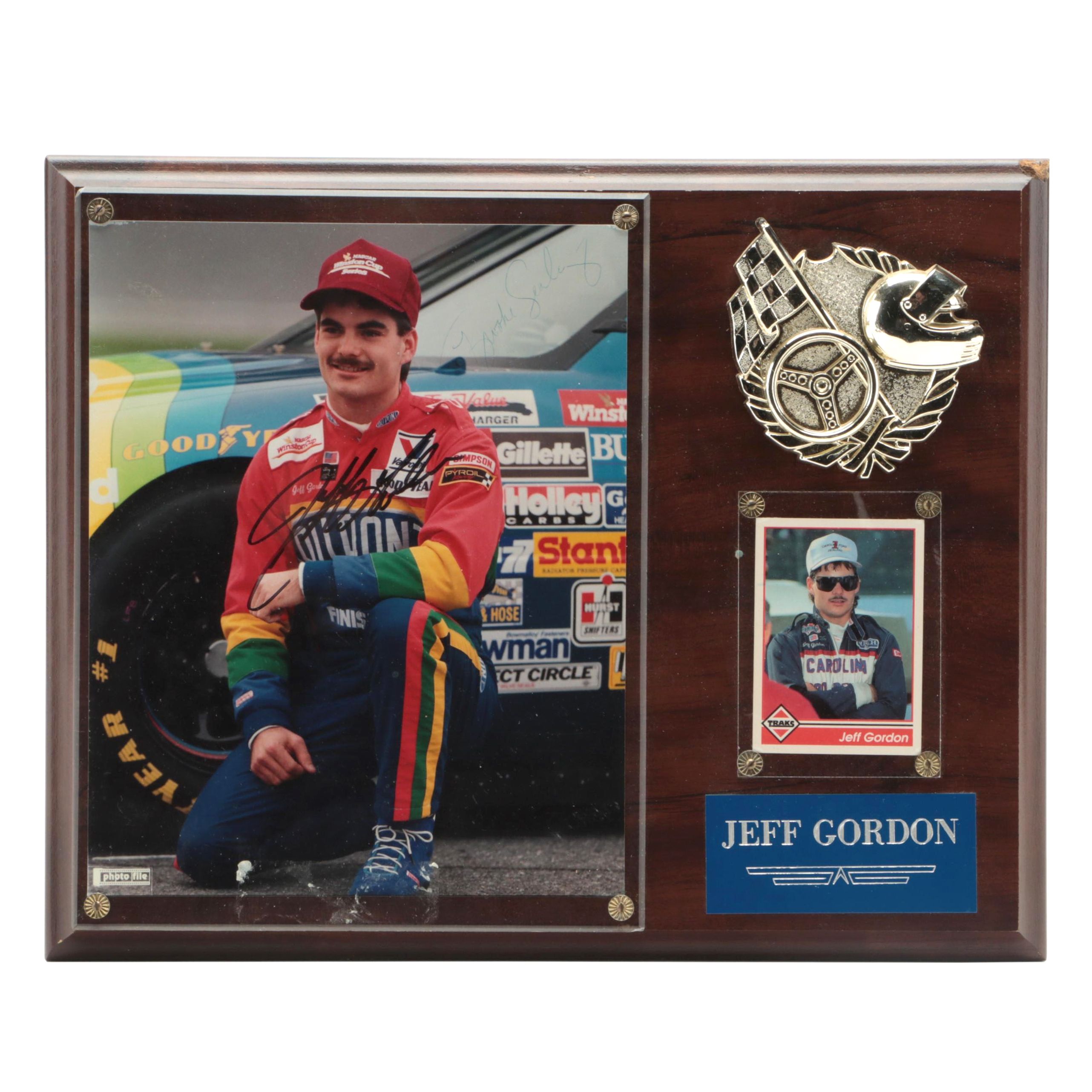Jeff Gordon and Ex-Wife Jennifer Brooke Sealey Signed NASCAR Giclée in ...