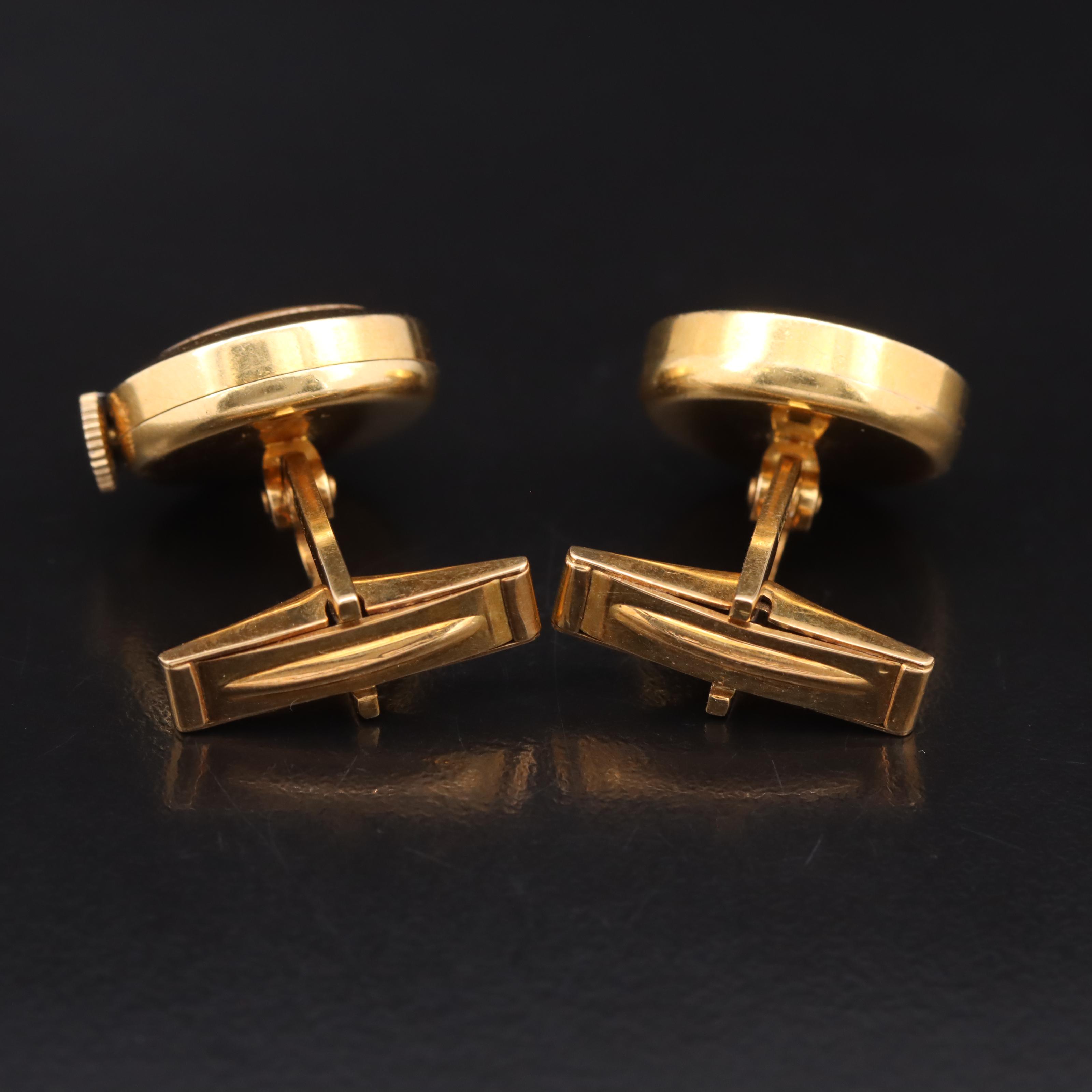 18K Bucherer Timepiece and Monogrammed Cufflinks | EBTH