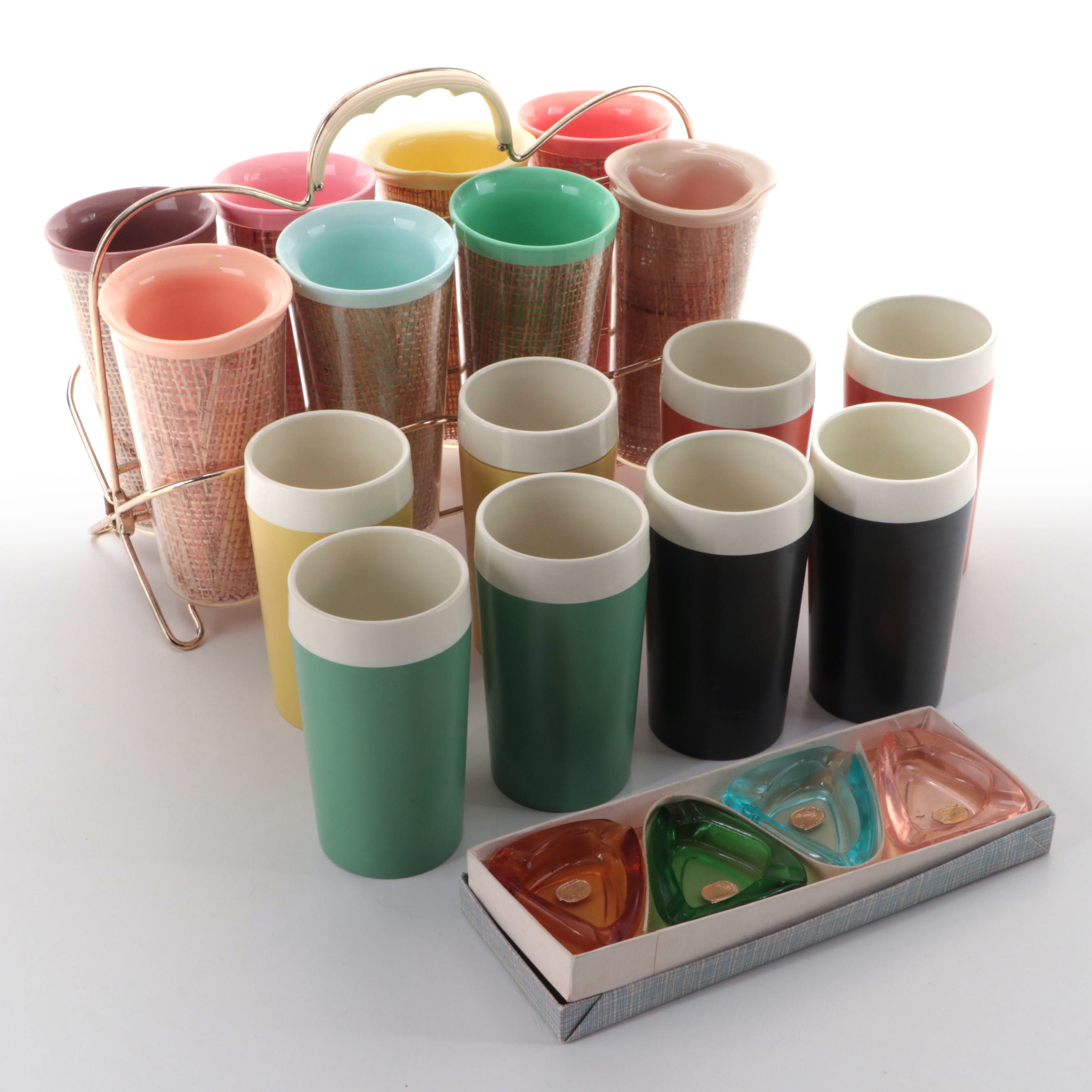 Mid Century Modern Gits Ware Therma-Glass with Other Tumblers and ...