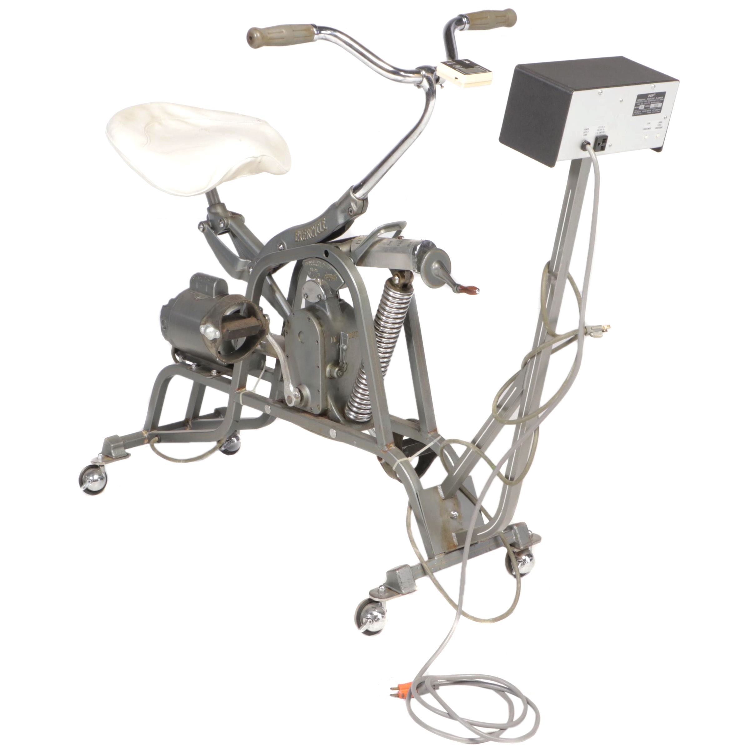 PEP "Exercycle" Electric Stationary Fitness Bike, Mid to Late 20th ...