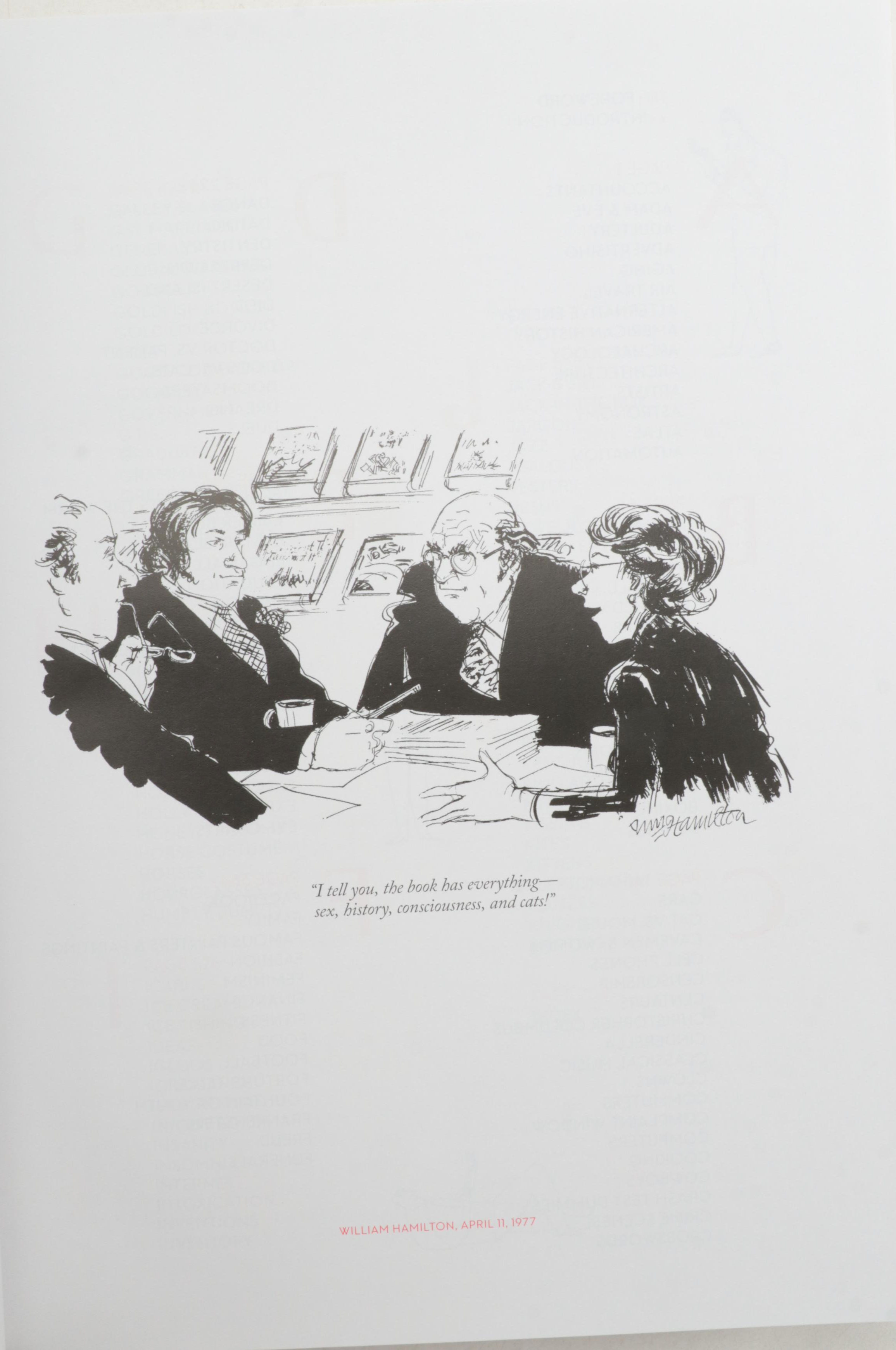 First Edition "The New Yorker: Encyclopedia of Cartoons" Two-Volume Set ...