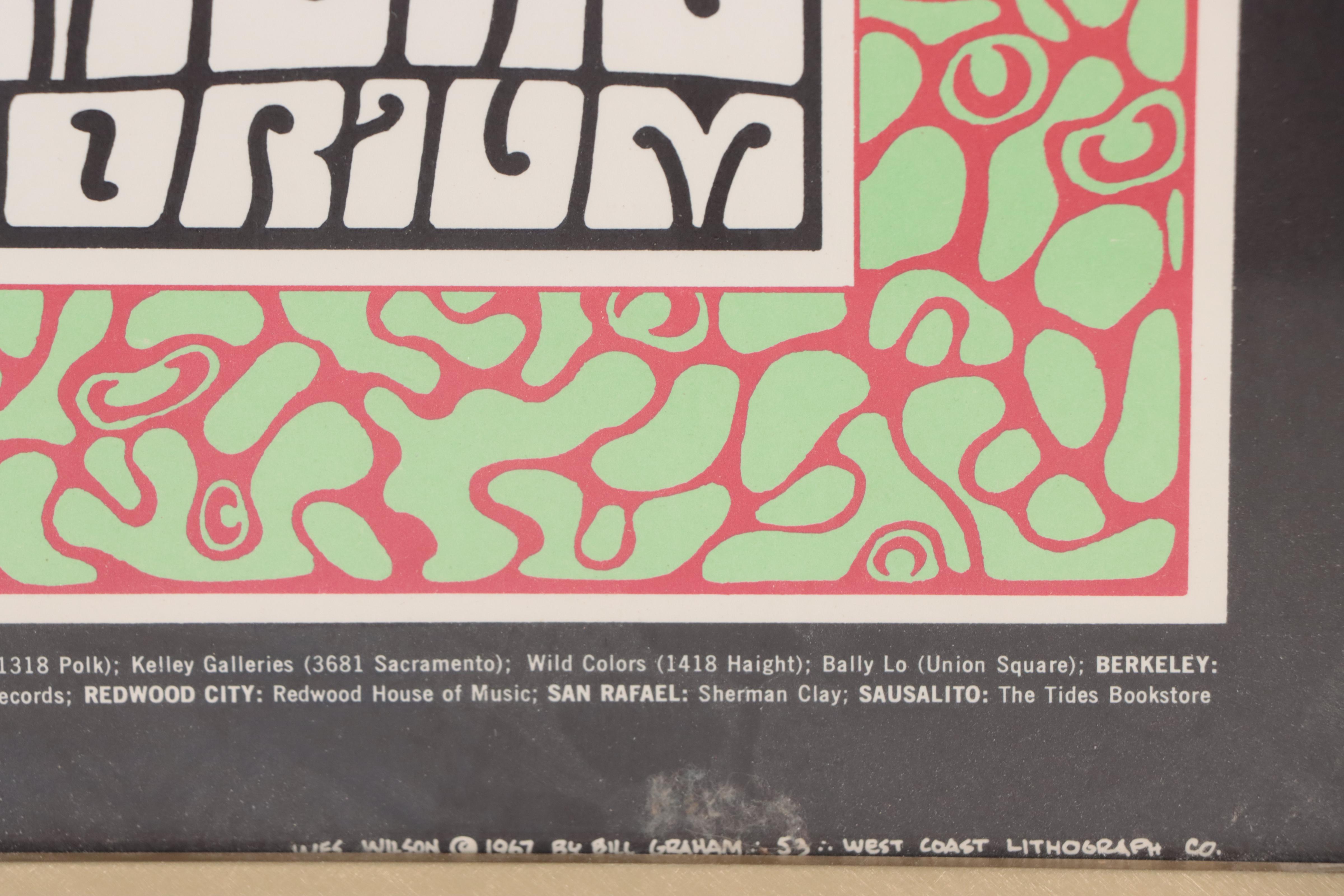 Otis Rush Lithograph Concert Poster After Wes Wilson, 1967 | EBTH