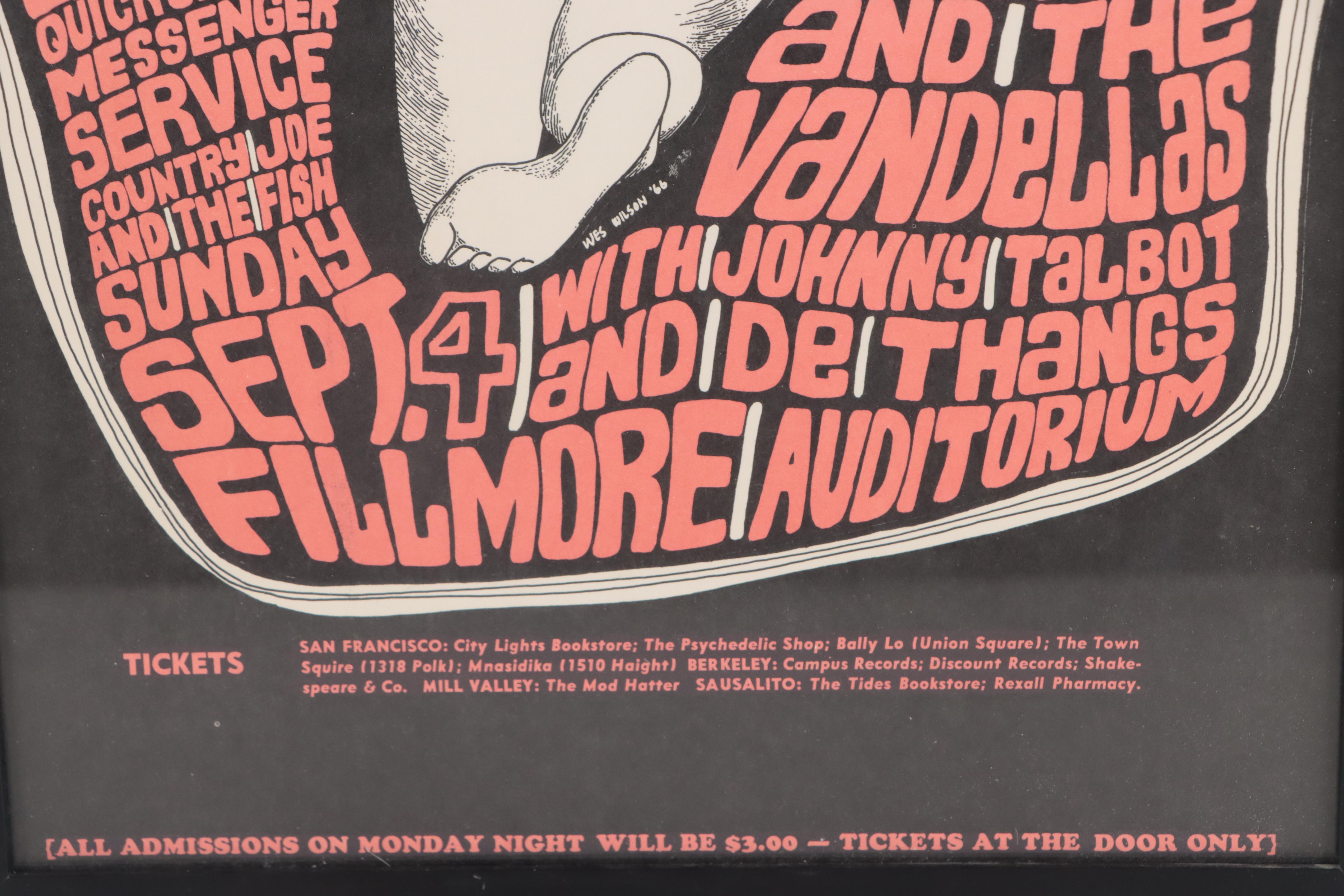 Jefferson Airplane Lithograph Concert Poster After Wes Wilson, 1966 | EBTH