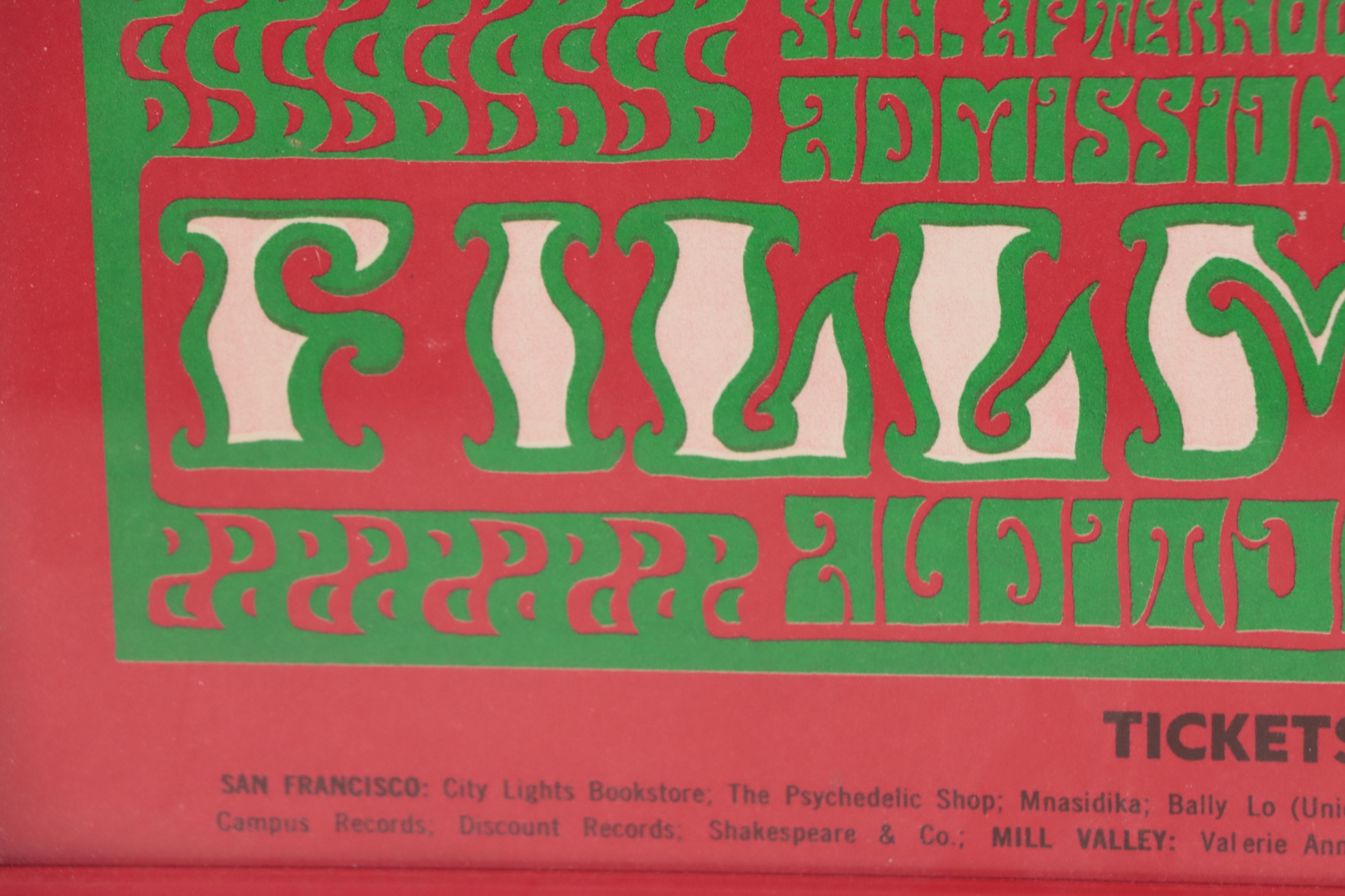 Color Lithograph Concert Poster After Wes Wilson | EBTH