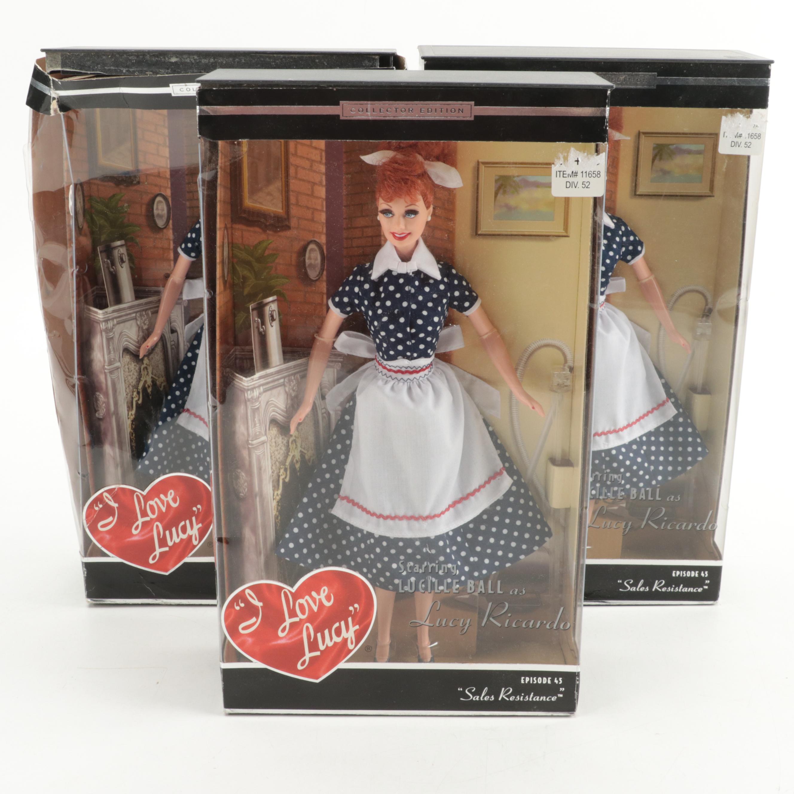 Mattel I Love Lucy Dolls With Cassettes And Ornaments Ebth