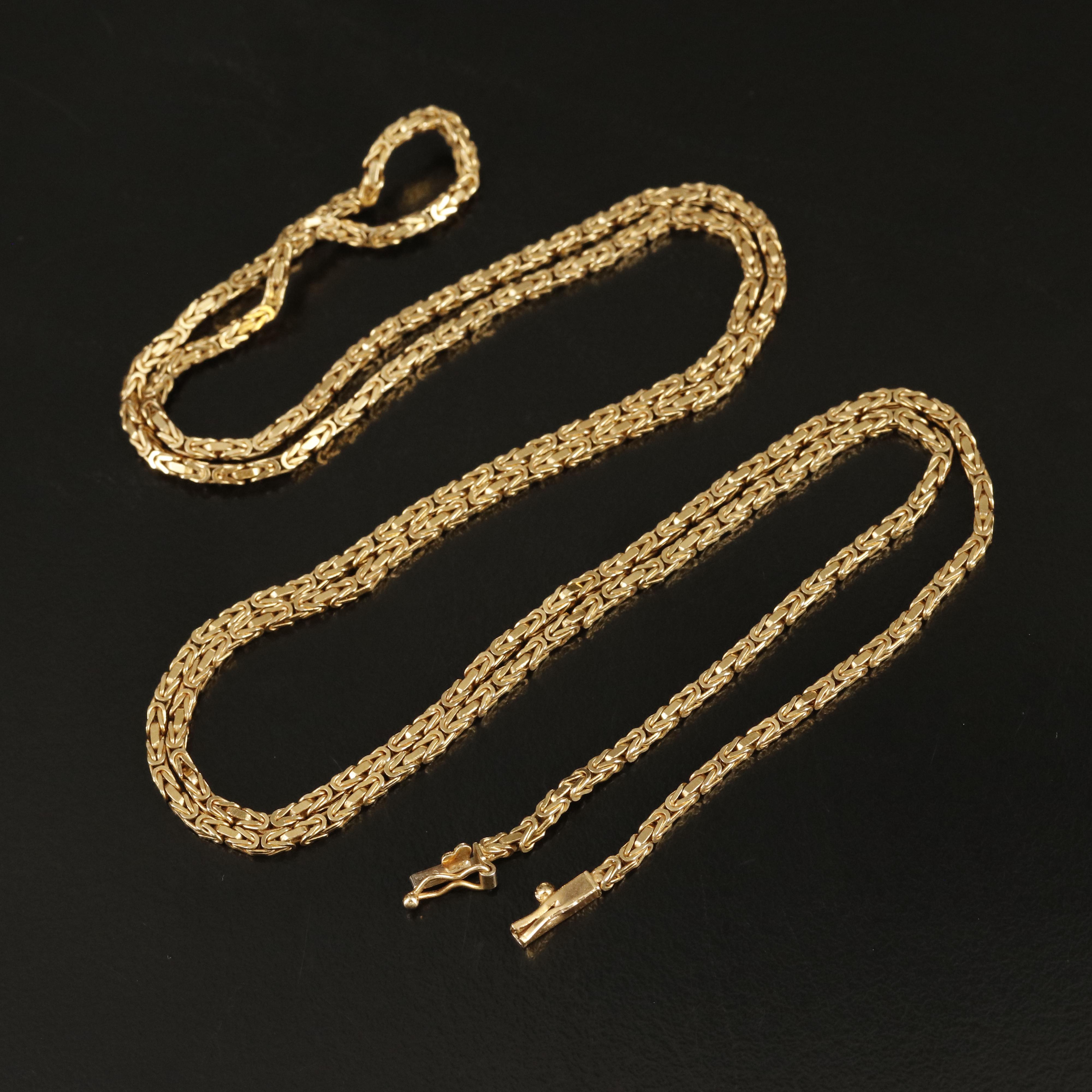 Tiffany & Co. 14K Fancy Byzantine Chain Necklace | EBTH