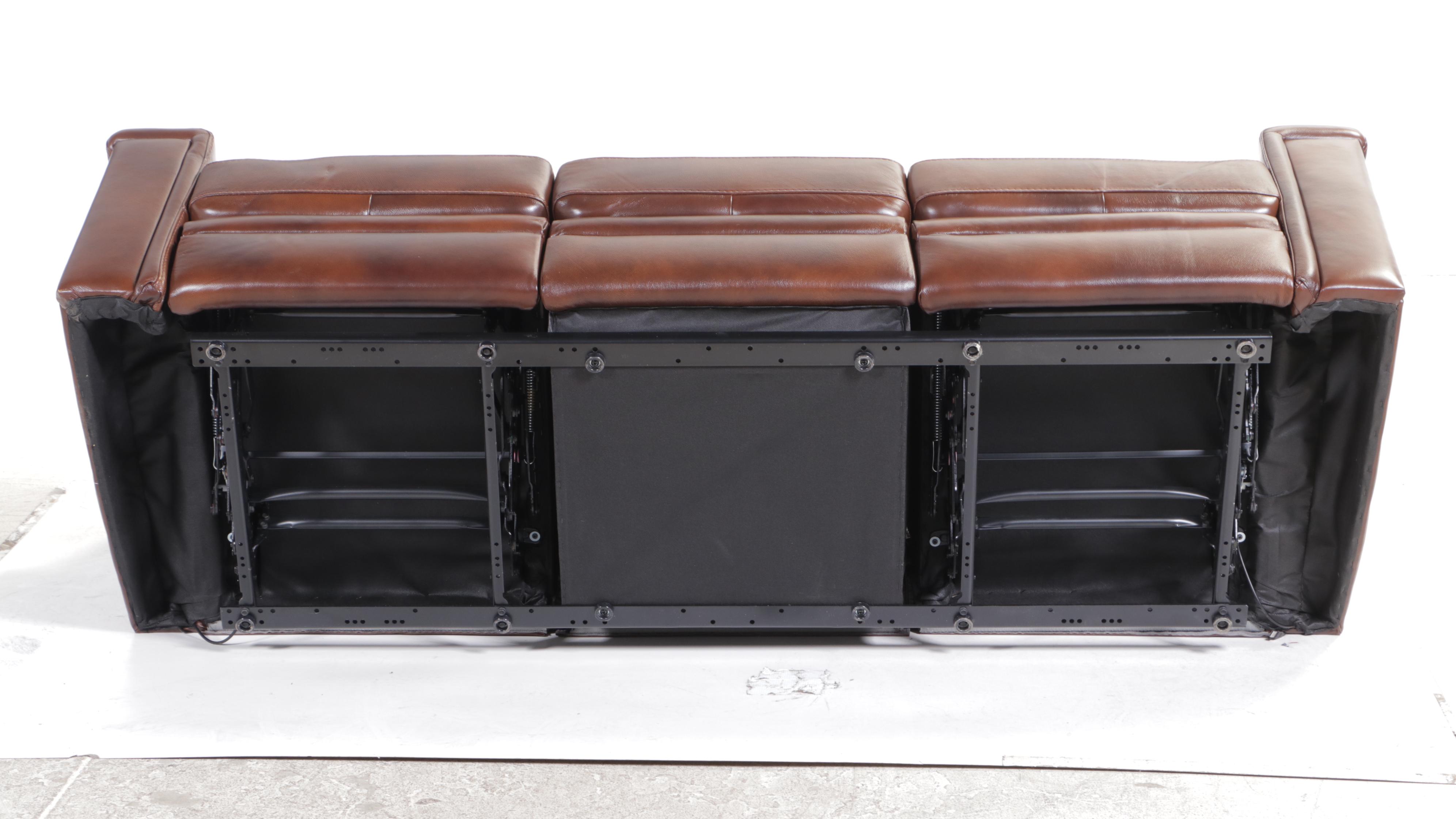 Member's Mark Livingston Leather Reclining Sofa | EBTH