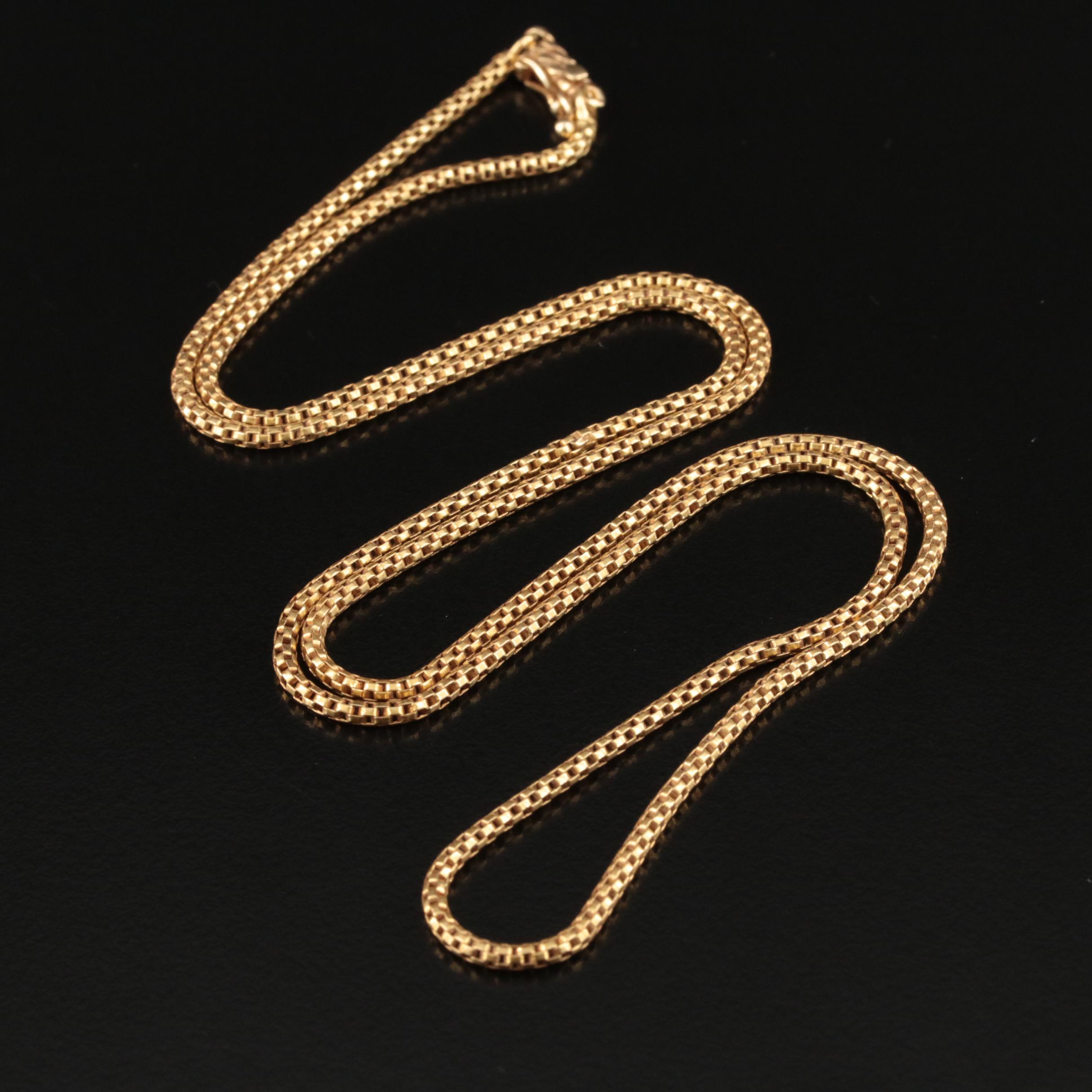 14K Mesh Chain Necklace | EBTH