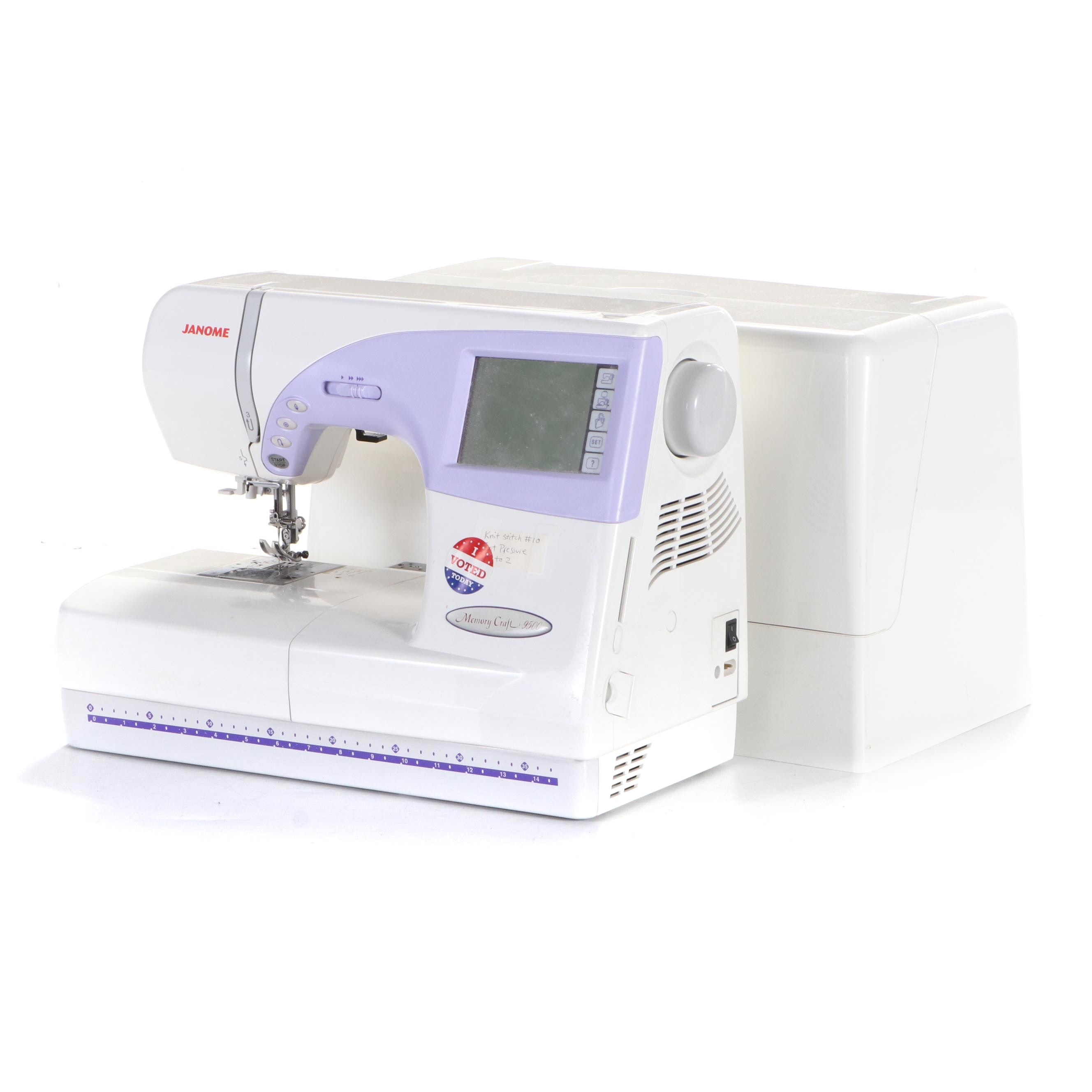 Janome Memory Craft 9500 Computerized Embroidery Machine | EBTH
