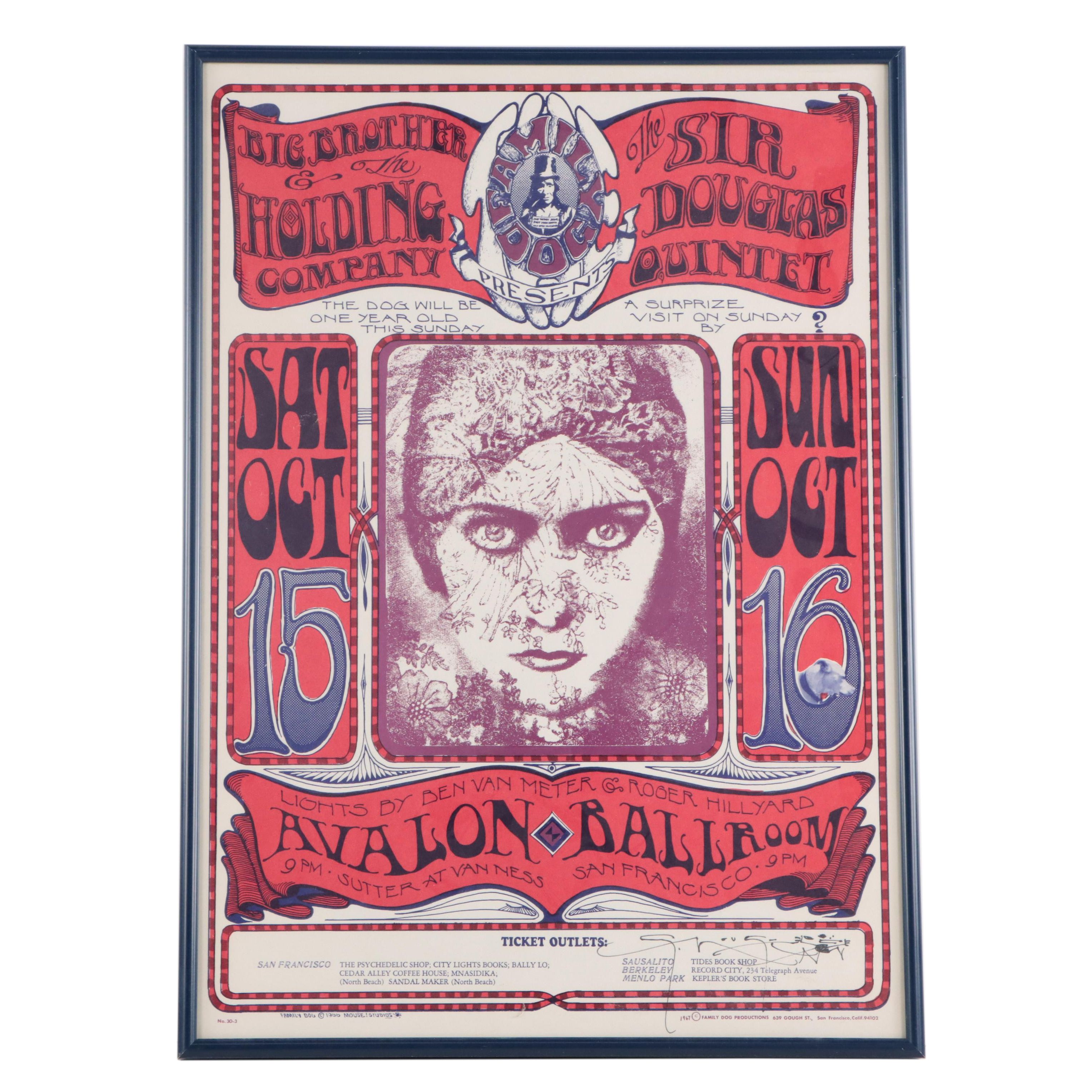 Stanley Mouse and Alton Kelley Color Lithograph Concert Poster, 1967 | EBTH