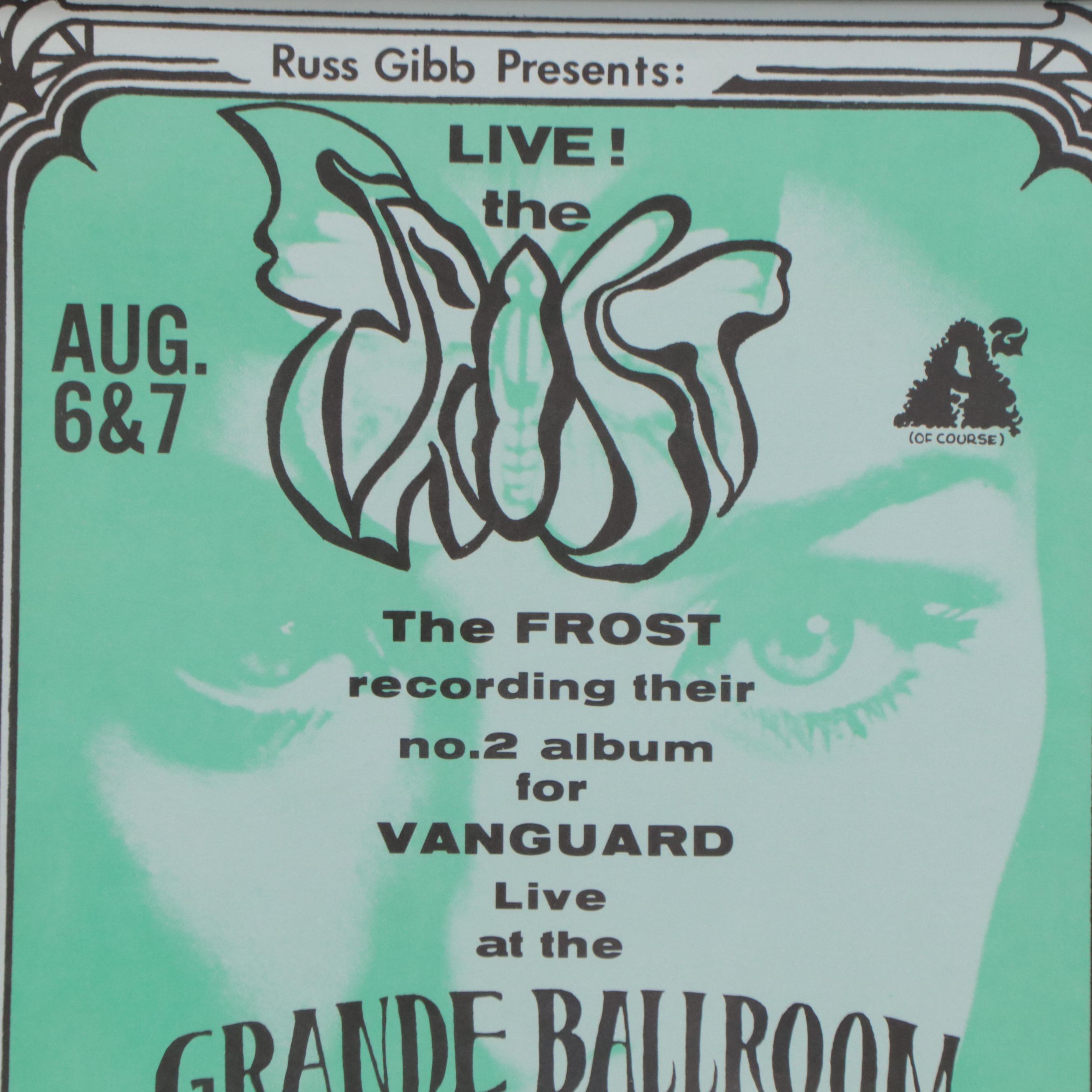 Color Lithograph Concert Poster At The Grande Ballroom | EBTH