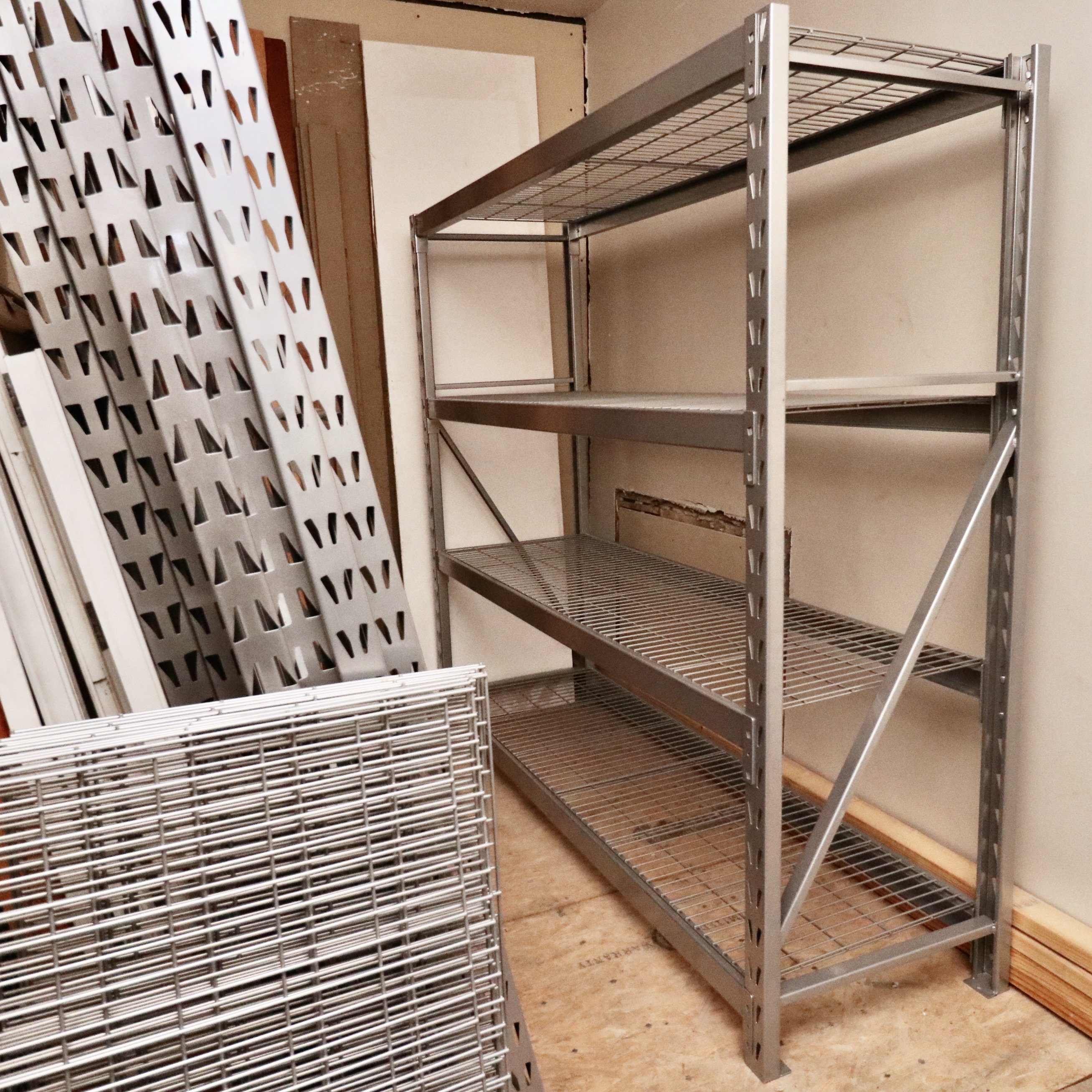 Four Rapid Rack Industries Heavy Duty Metal Shelving Units | EBTH