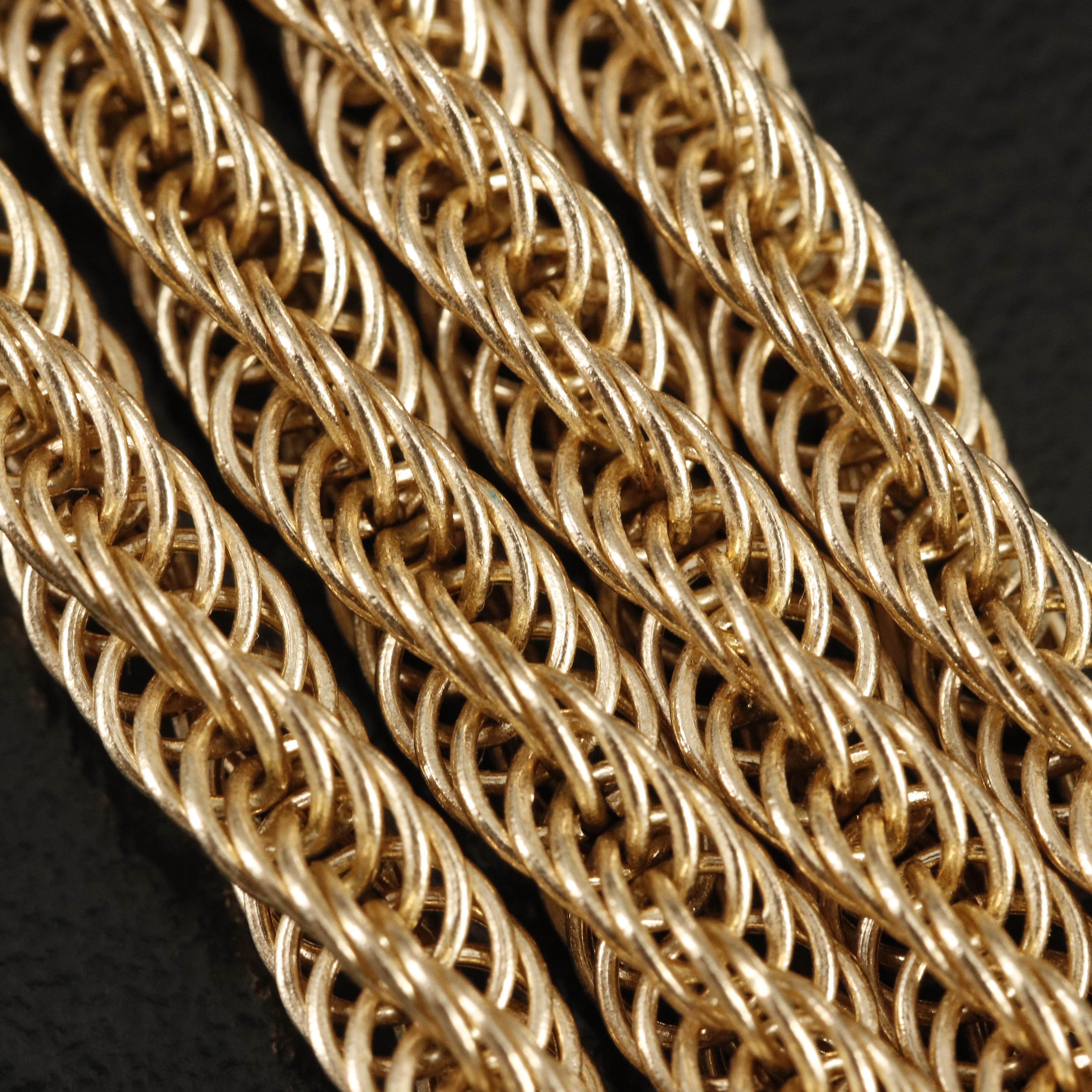 14K Mesh Chain Necklace | EBTH