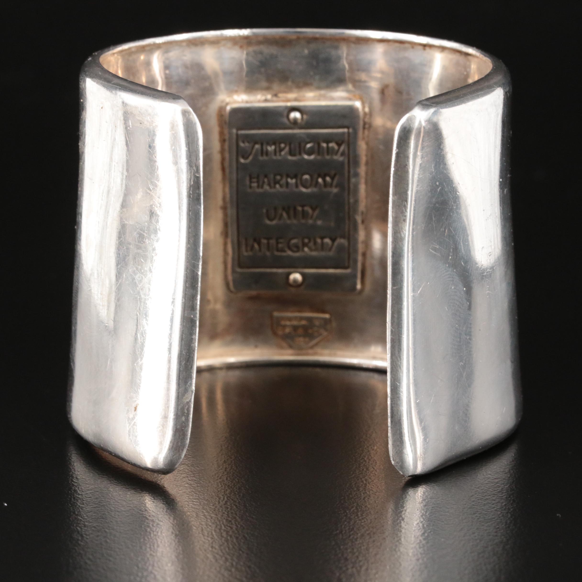 Museum of Modern Art Frank Lloyd Wright Foundation Sterling Cuff | EBTH