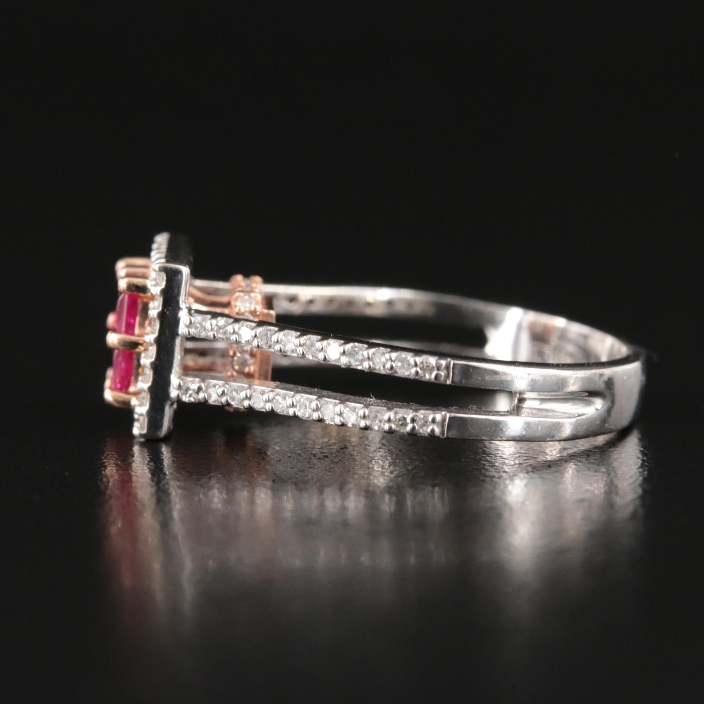 EFFY 14K Ruby and Diamond Ring | EBTH
