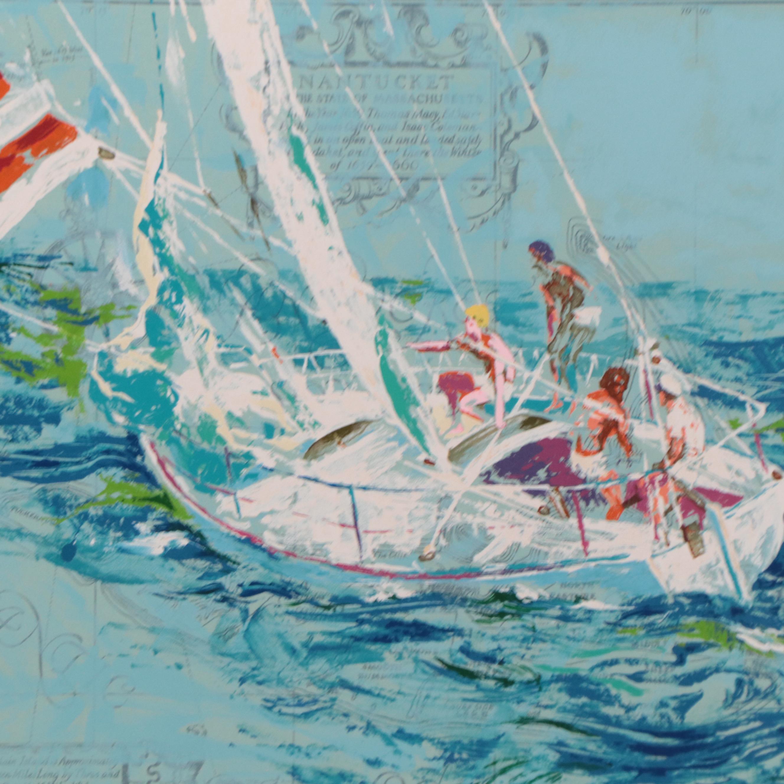LeRoy Neiman Serigraph "Nantucket Sailing," 1980 | EBTH
