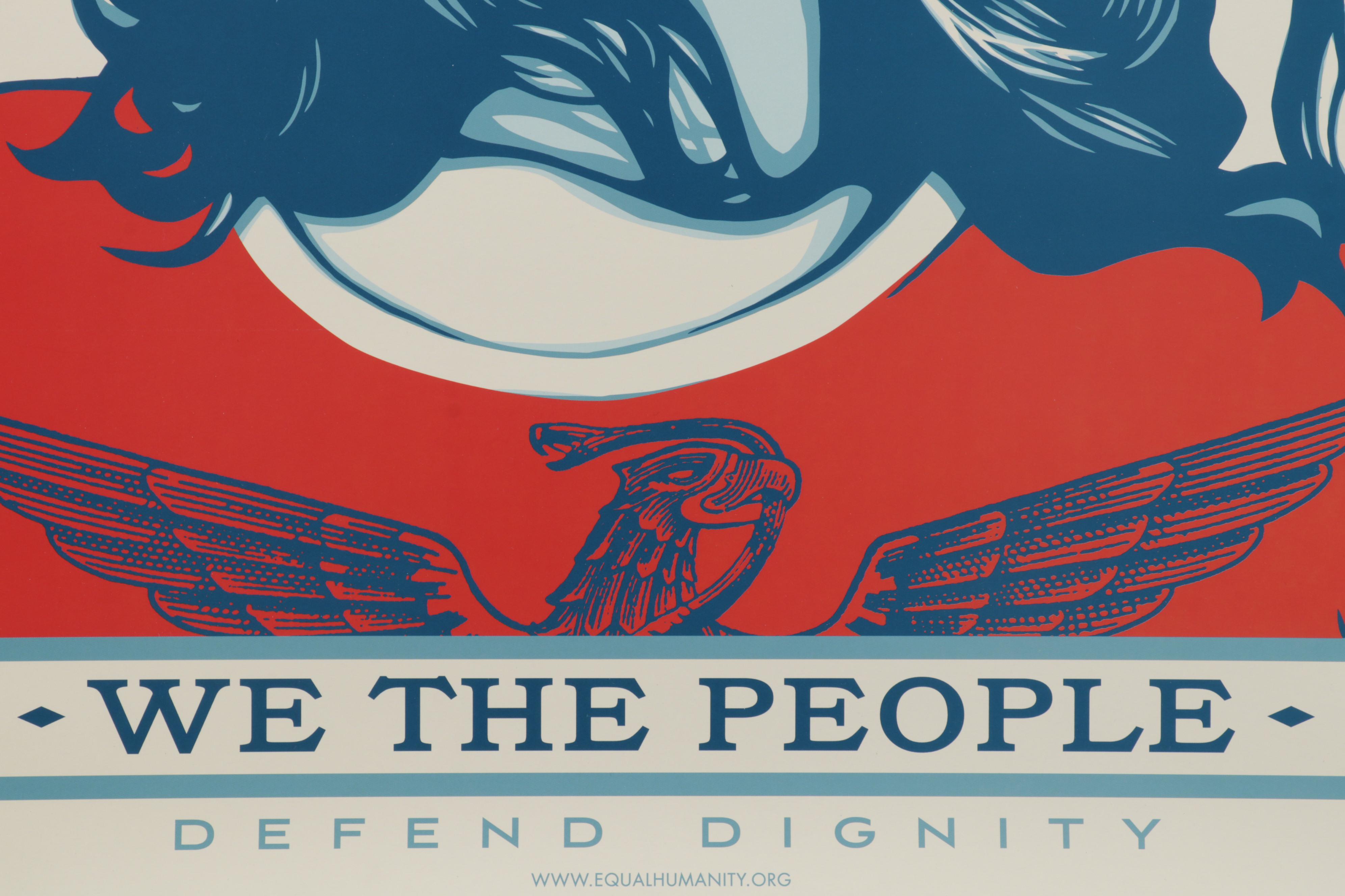 Shepard Fairey for Amplifier Giclée "We the People: Defend Dignity," 2017 | EBTH