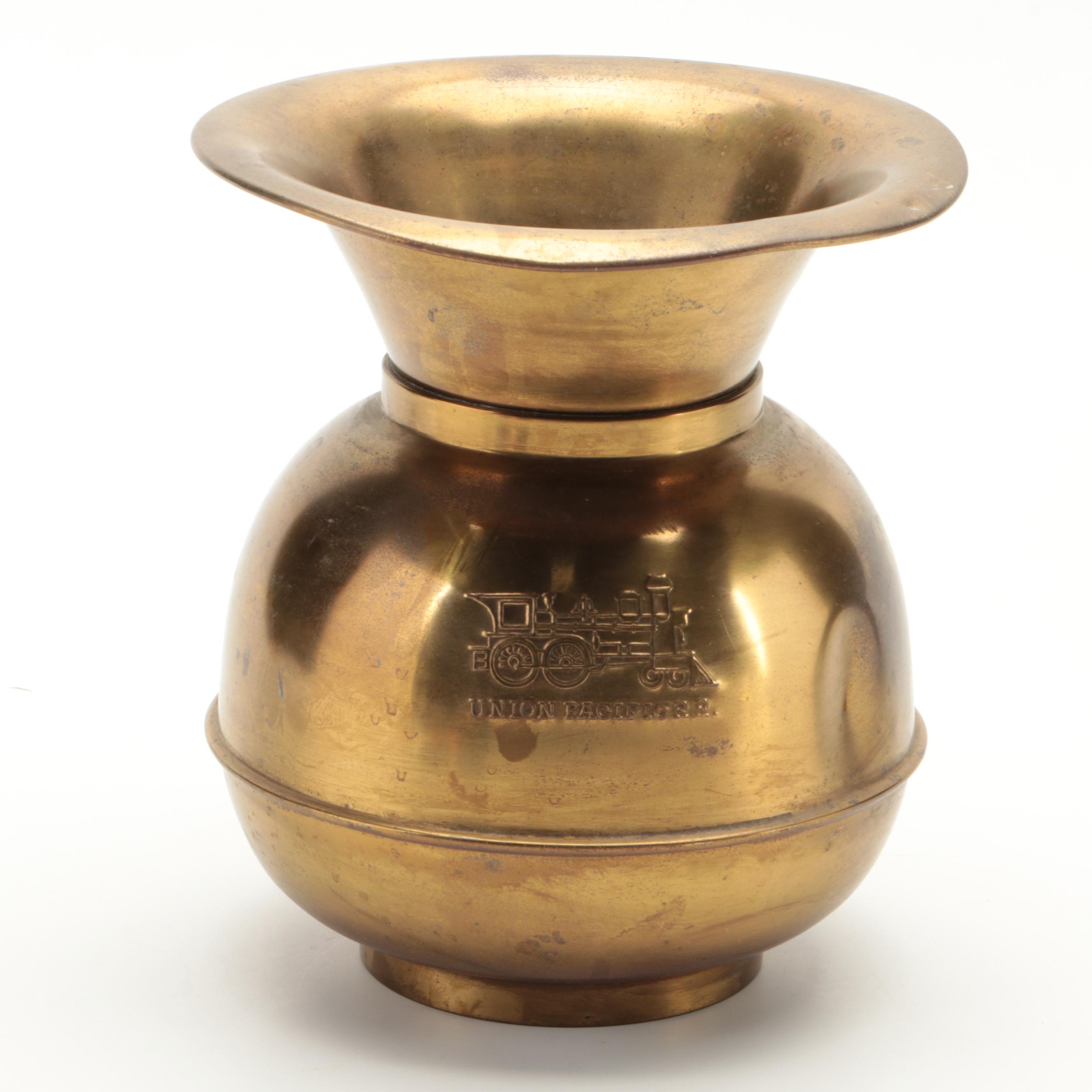 Union Pacific Brass With Solid Copper Spittoons | EBTH