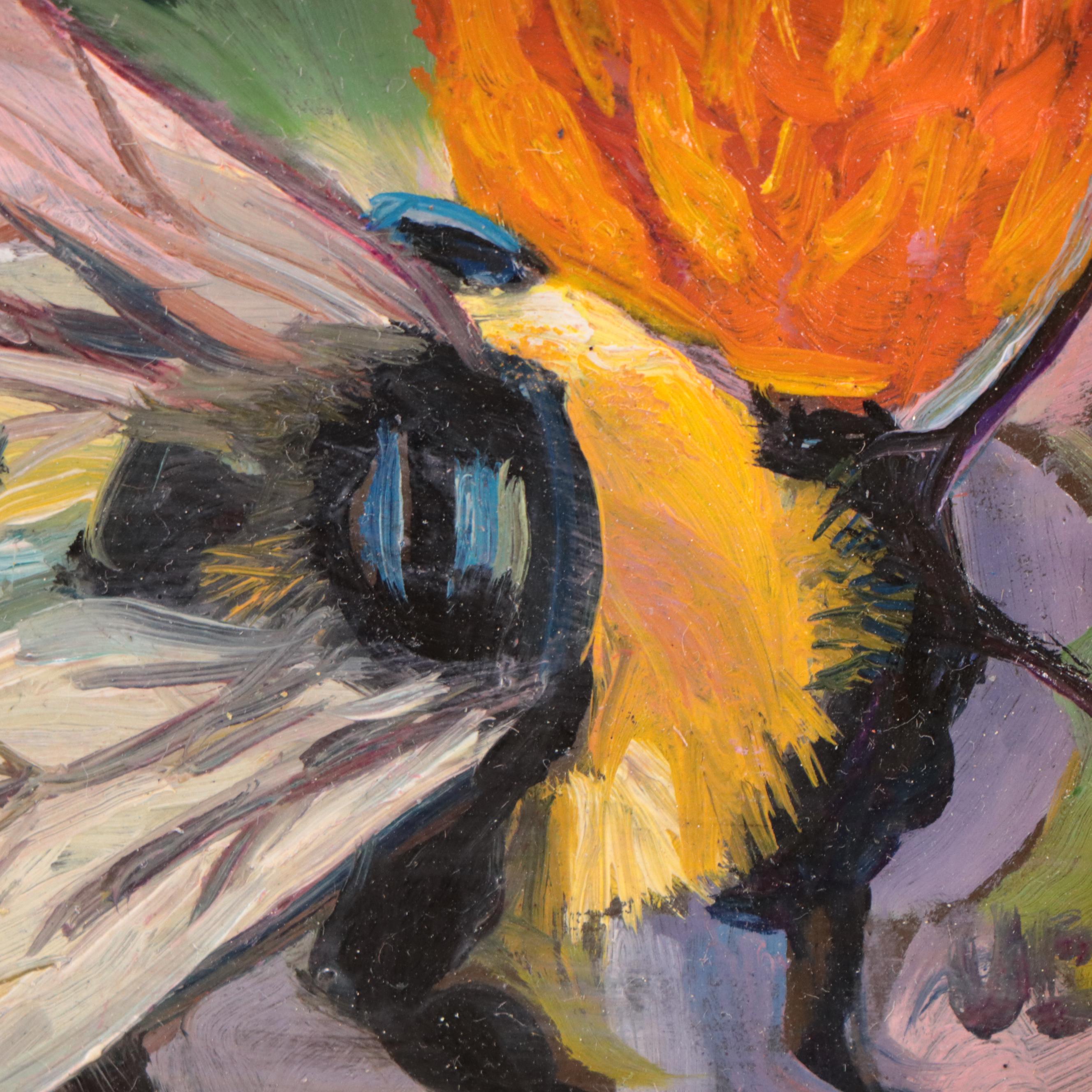 Jeff Claudio Oil Painting "The Busy Bee" | EBTH