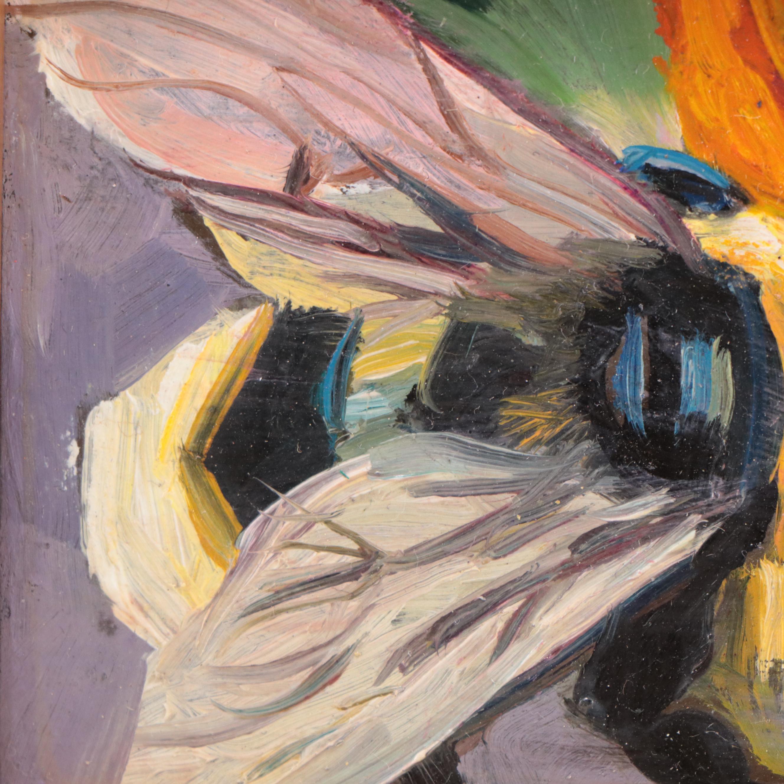 Jeff Claudio Oil Painting "The Busy Bee" | EBTH