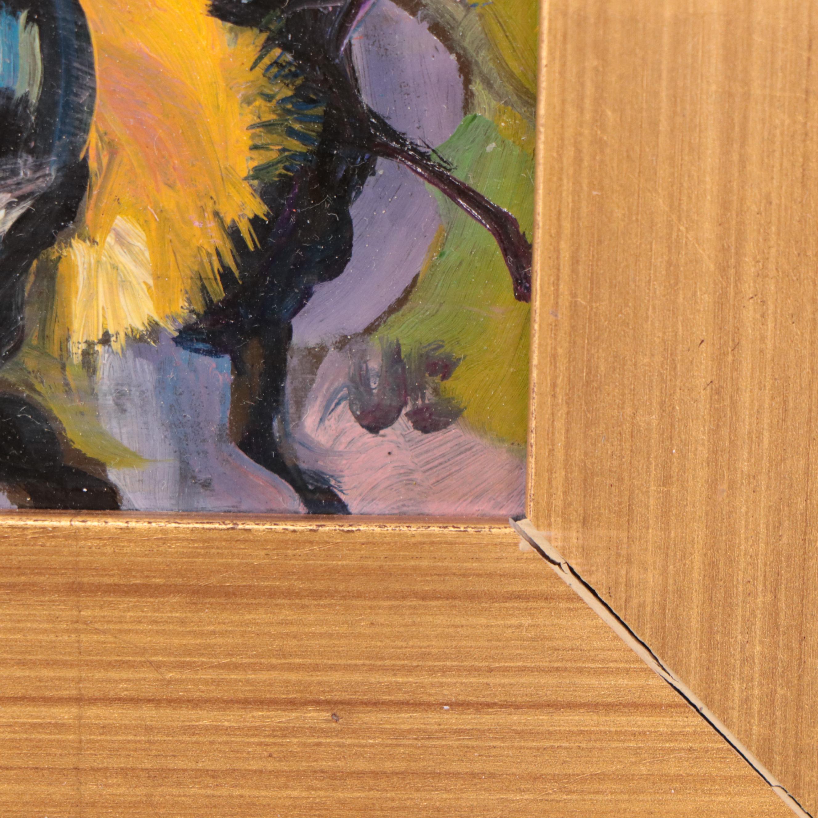 Jeff Claudio Oil Painting "The Busy Bee" | EBTH