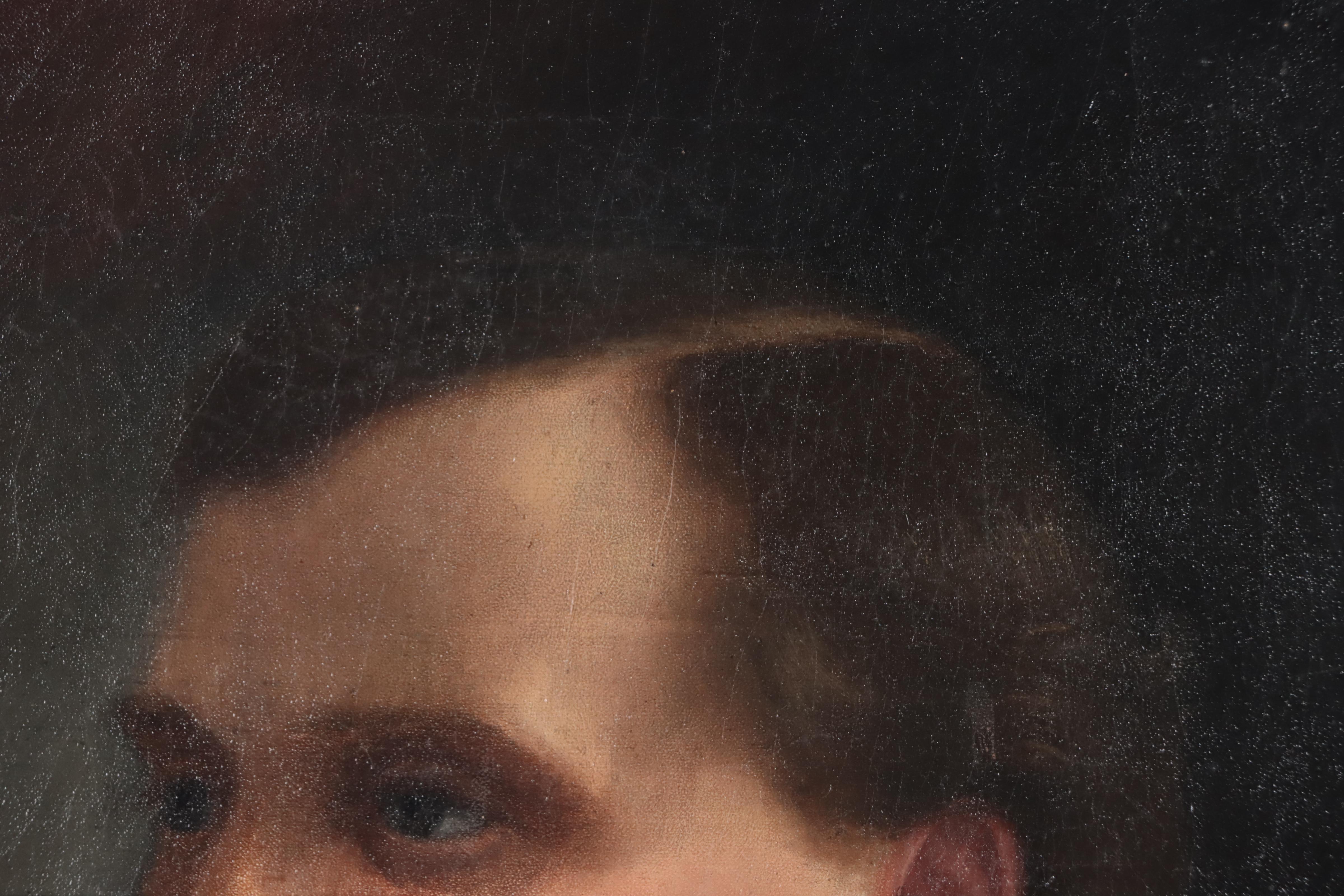 Three-Quarter Portrait Oil Painting of a Gentleman, Late 19th Century ...