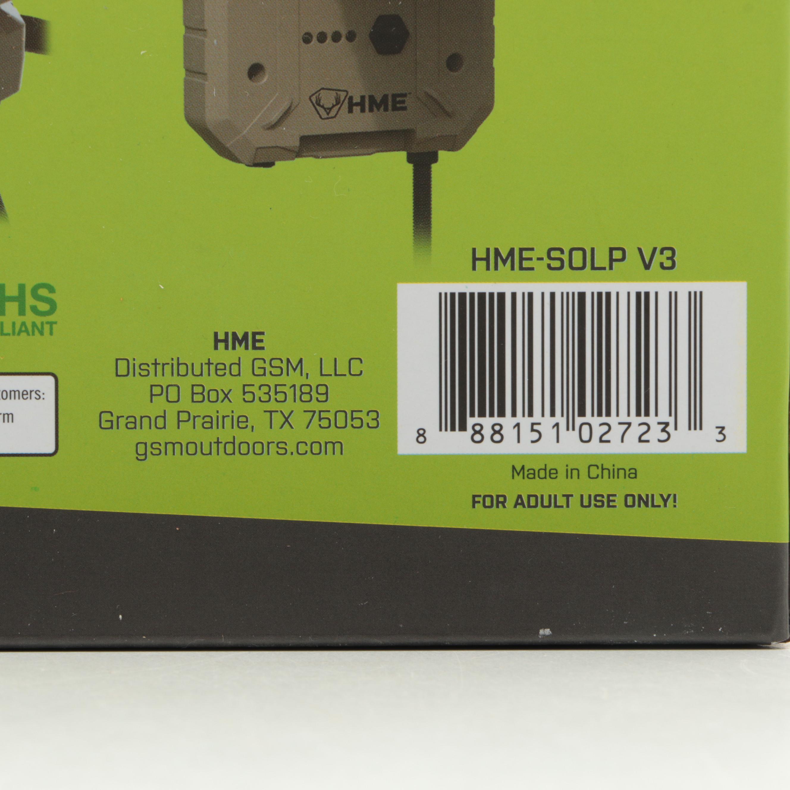 HME Sol-Pack Trail Camera Solar Battery Pack | EBTH